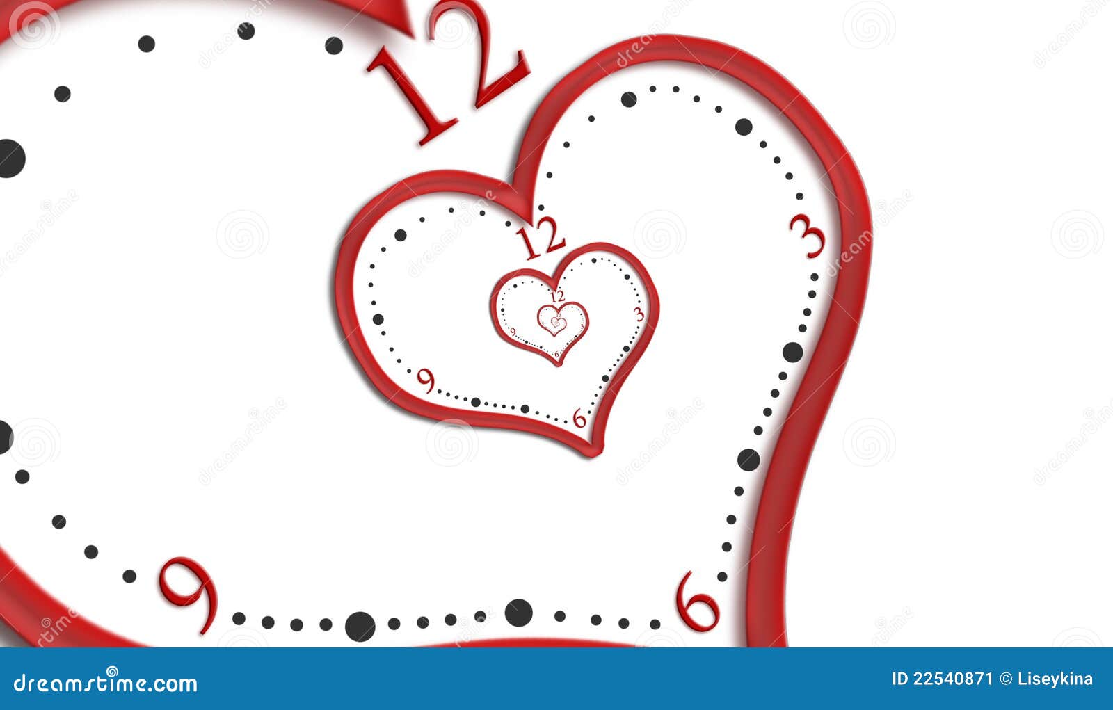 Infinity love time stock illustration. Illustration of number - 22540871