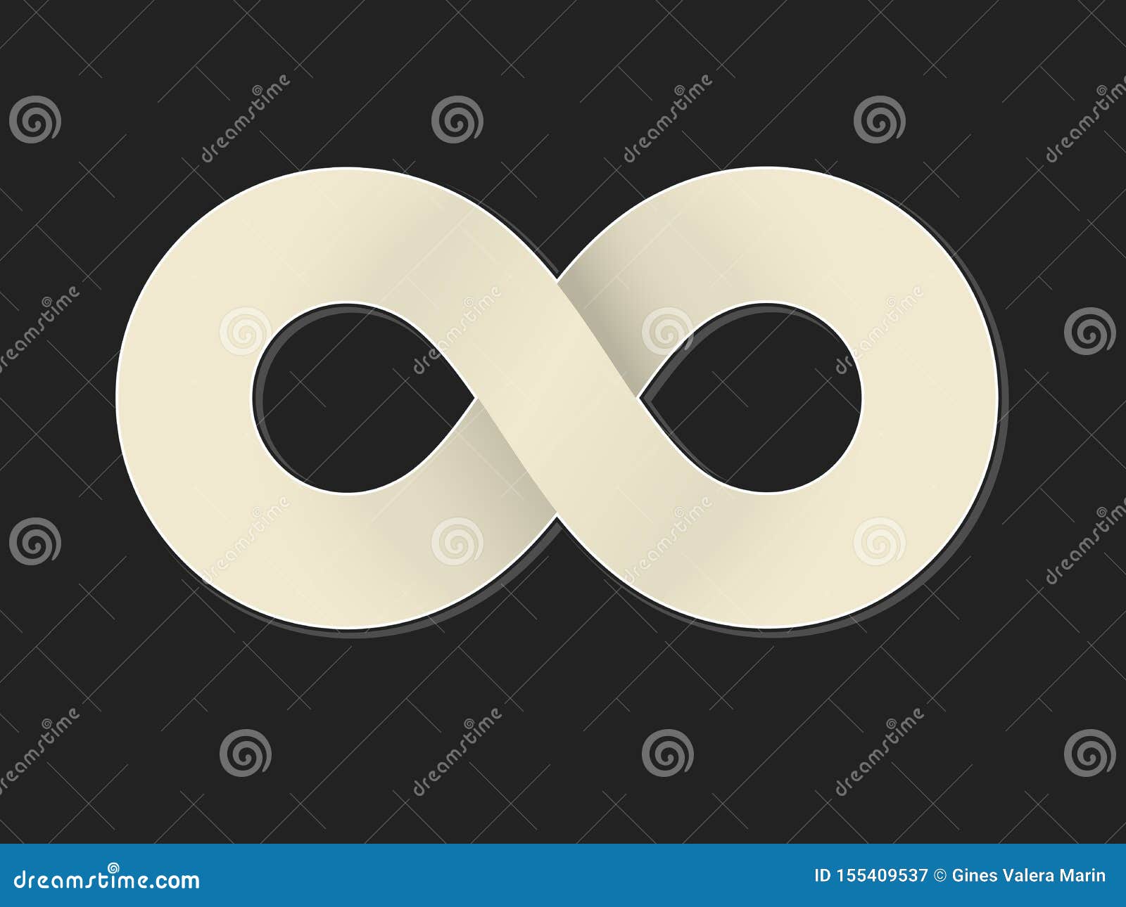Infinity Mathematical Symbol in Flat Style with Shadows. Isolated on ...