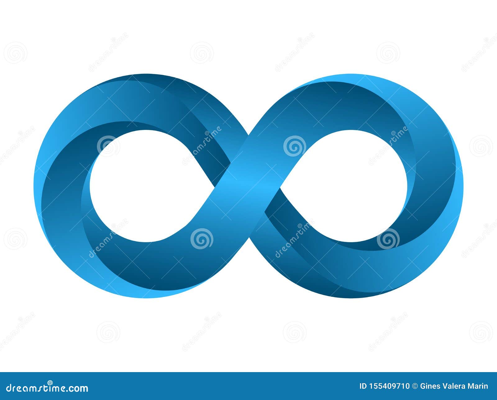 Infinity Mathematical Symbol in Flat Style with Shadows. Isolated on ...