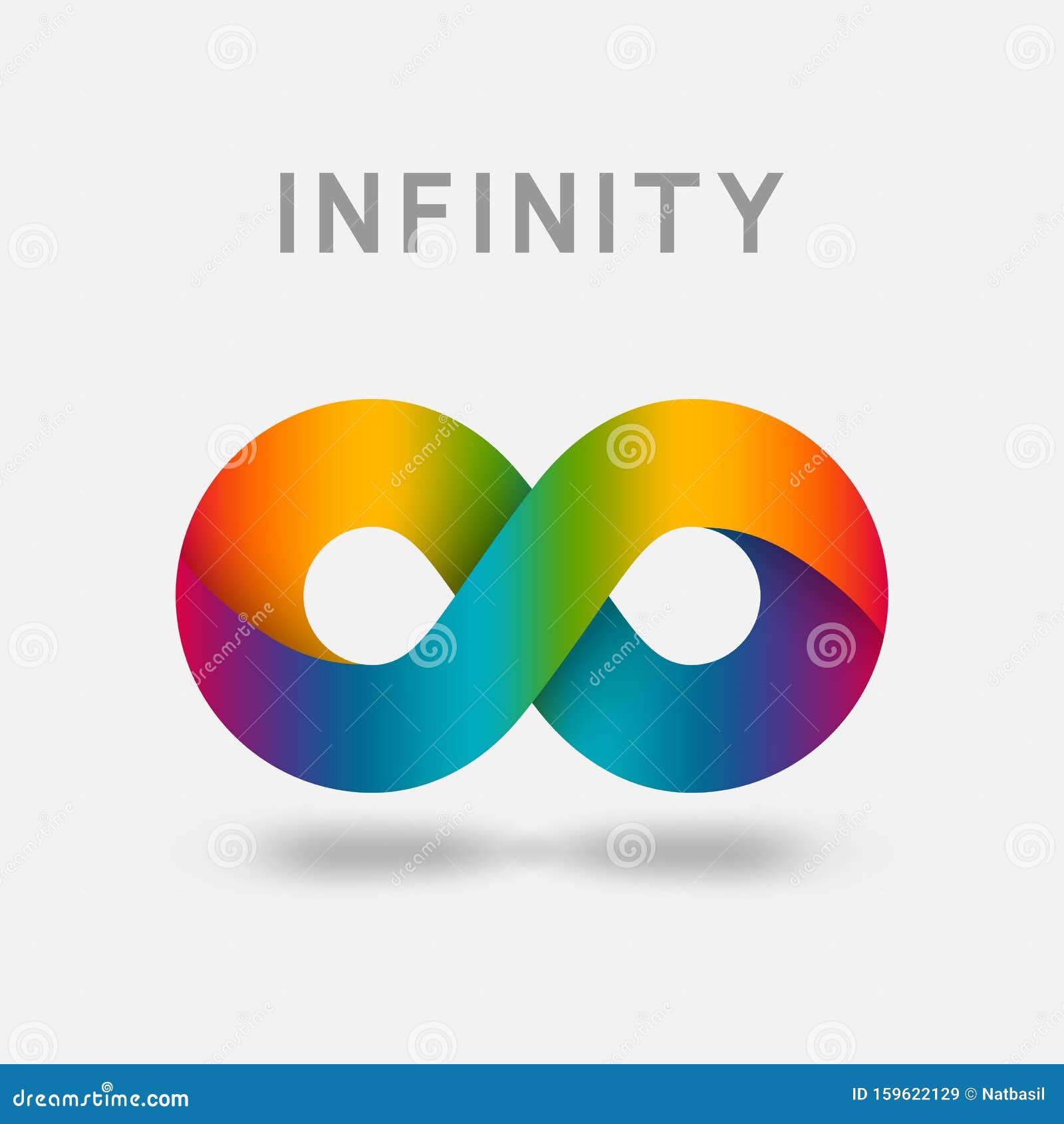 Infinity Multicolor Abstract Sign Design Element Stock Vector ...