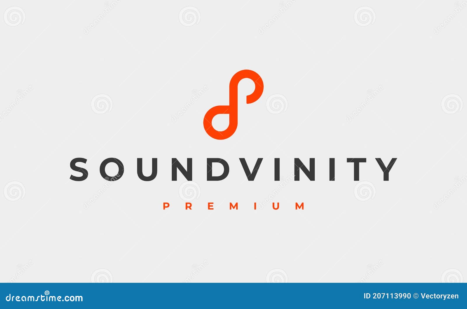 Infinity Music Logo Design Vector Illustration Stock Vector ...