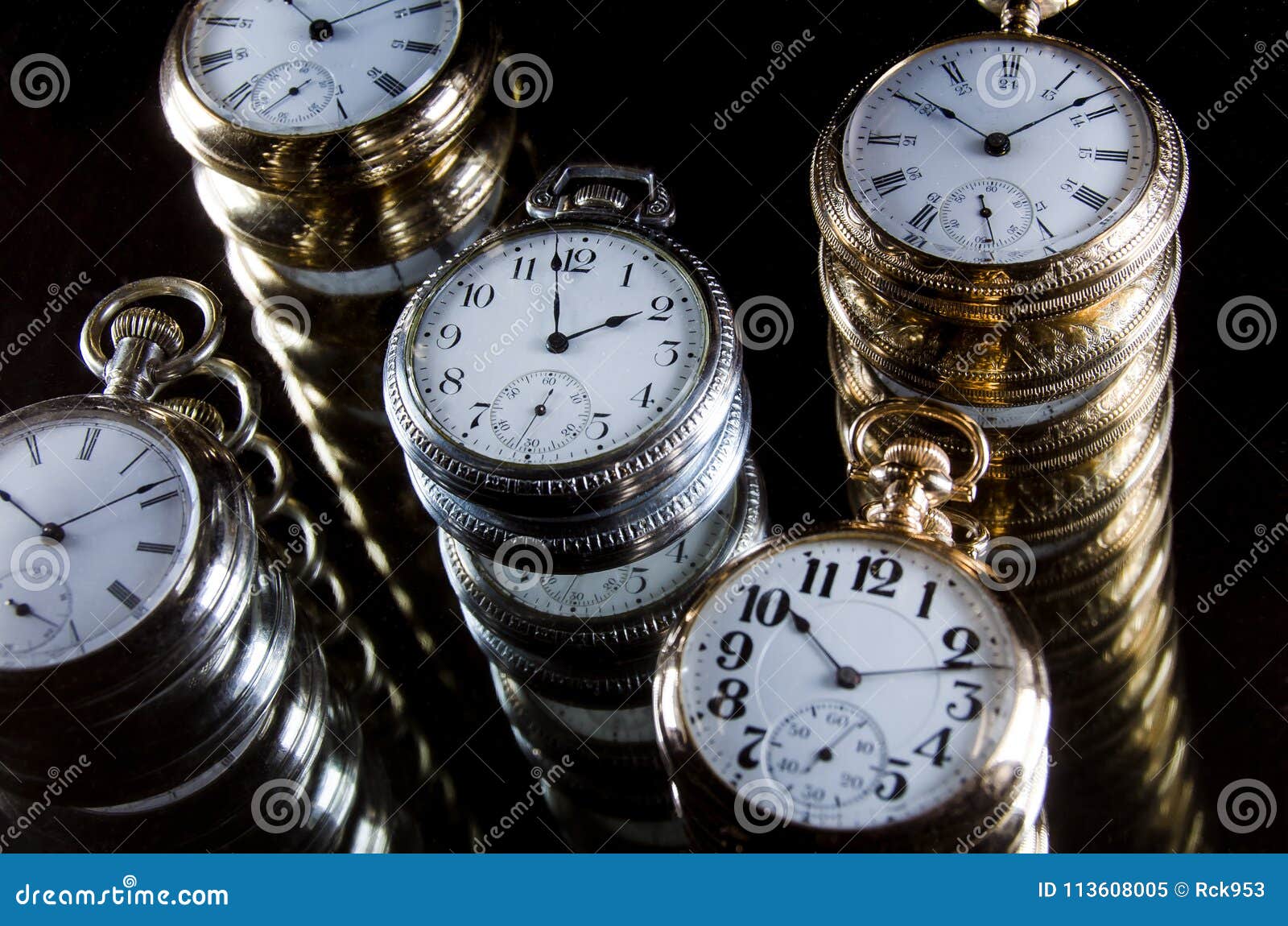 Infinity and the Never Ending Progression of Time Stock Image - Image ...