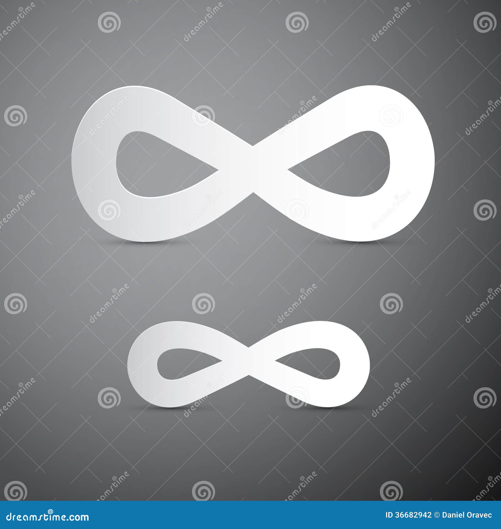 Infinity Paper Abstract Vector Symbols Stock Vector - Illustration of ...
