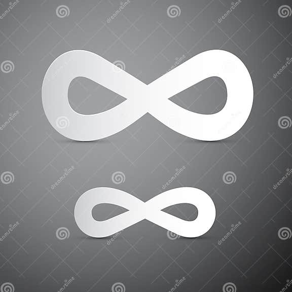 Infinity Paper Abstract Vector Symbols Stock Vector - Illustration of ...