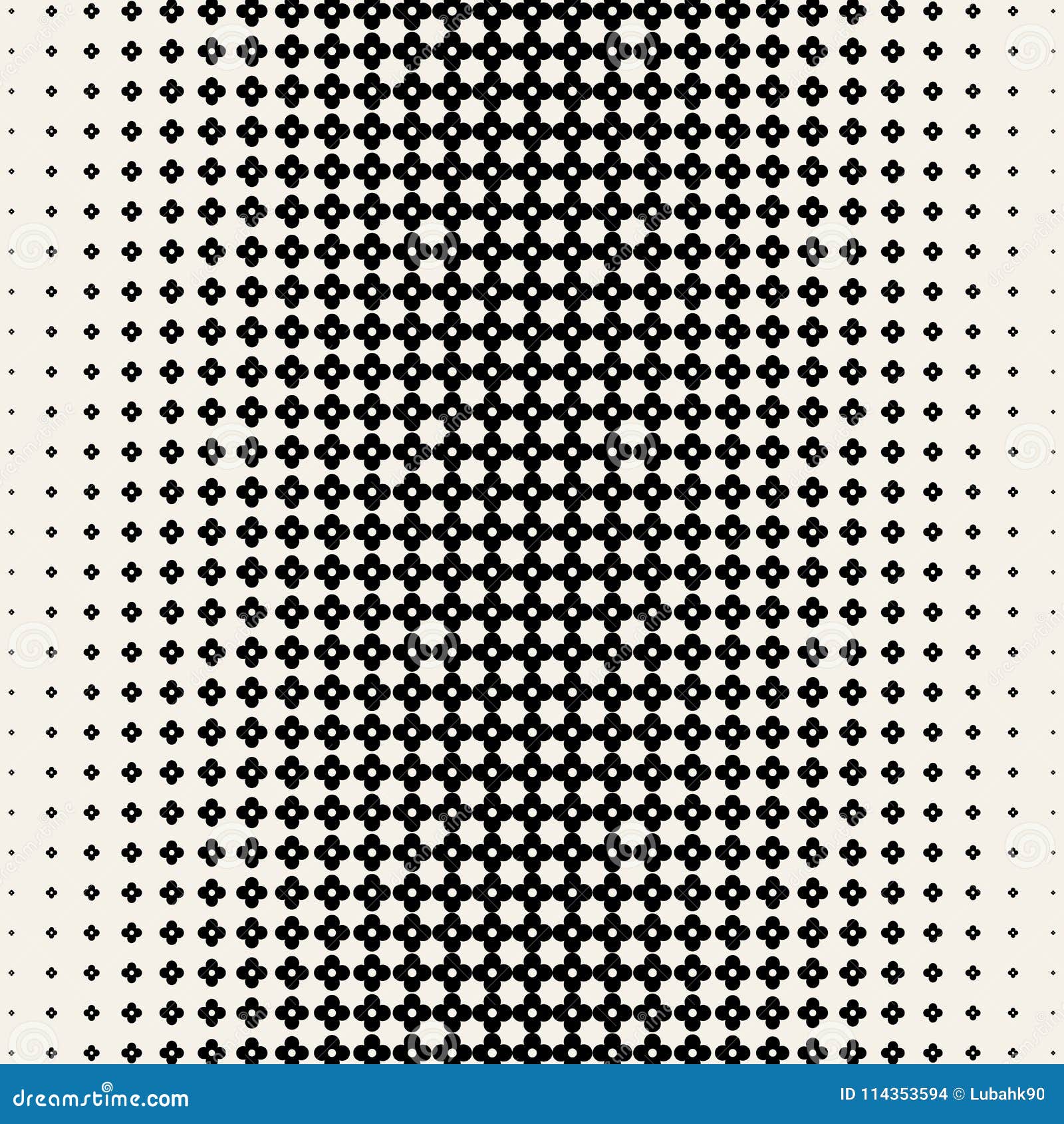 Infinity Pattern. Monochrome Grid with Thickness Which Changing Towards ...