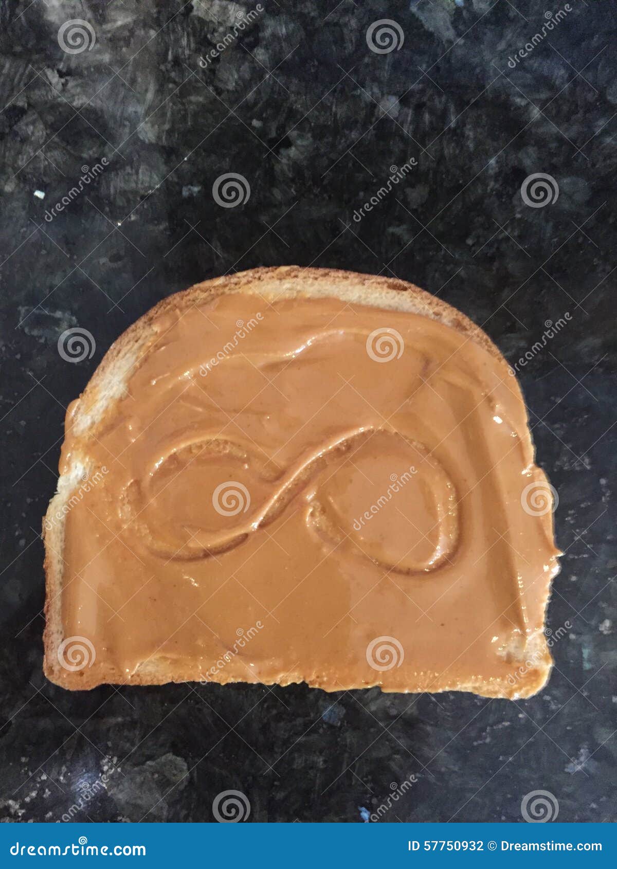 Infinity in peanut Butter stock photo. Image of infinity - 57750932