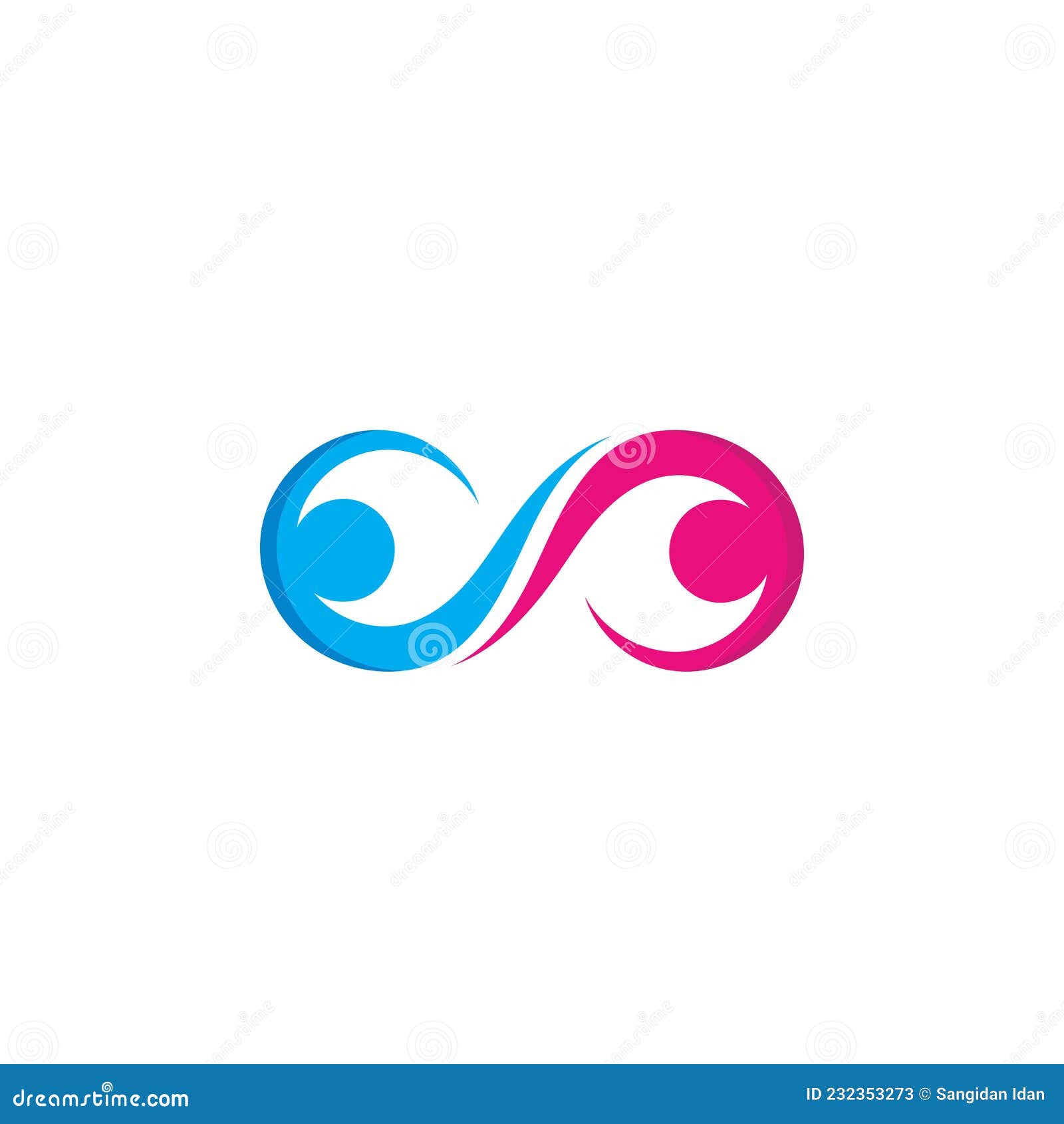 Infinity People Hand Shaking Icon Vector Concept Design Template Stock ...
