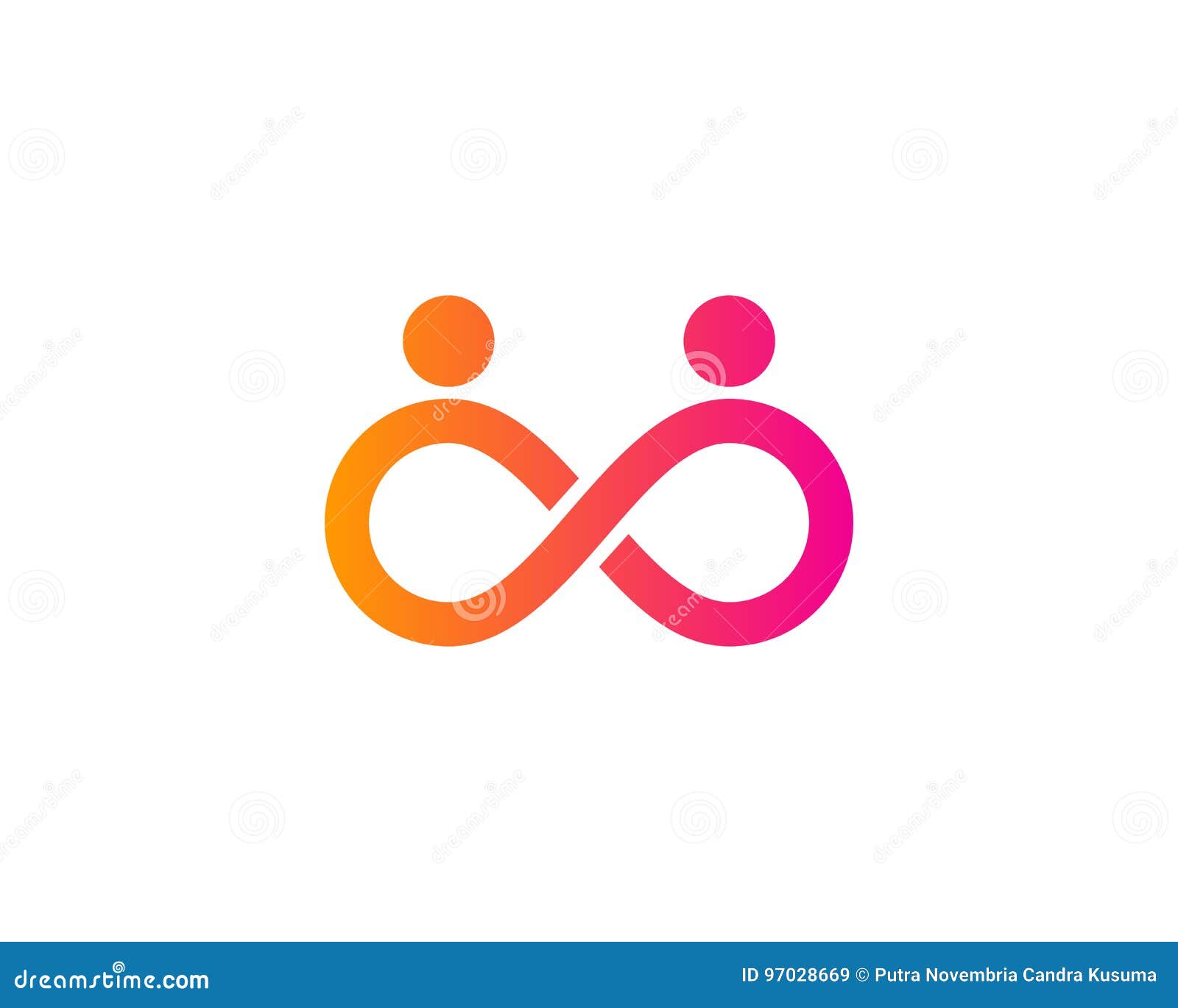 Infinity People Icon Logo Design Element Stock Vector - Illustration of ...