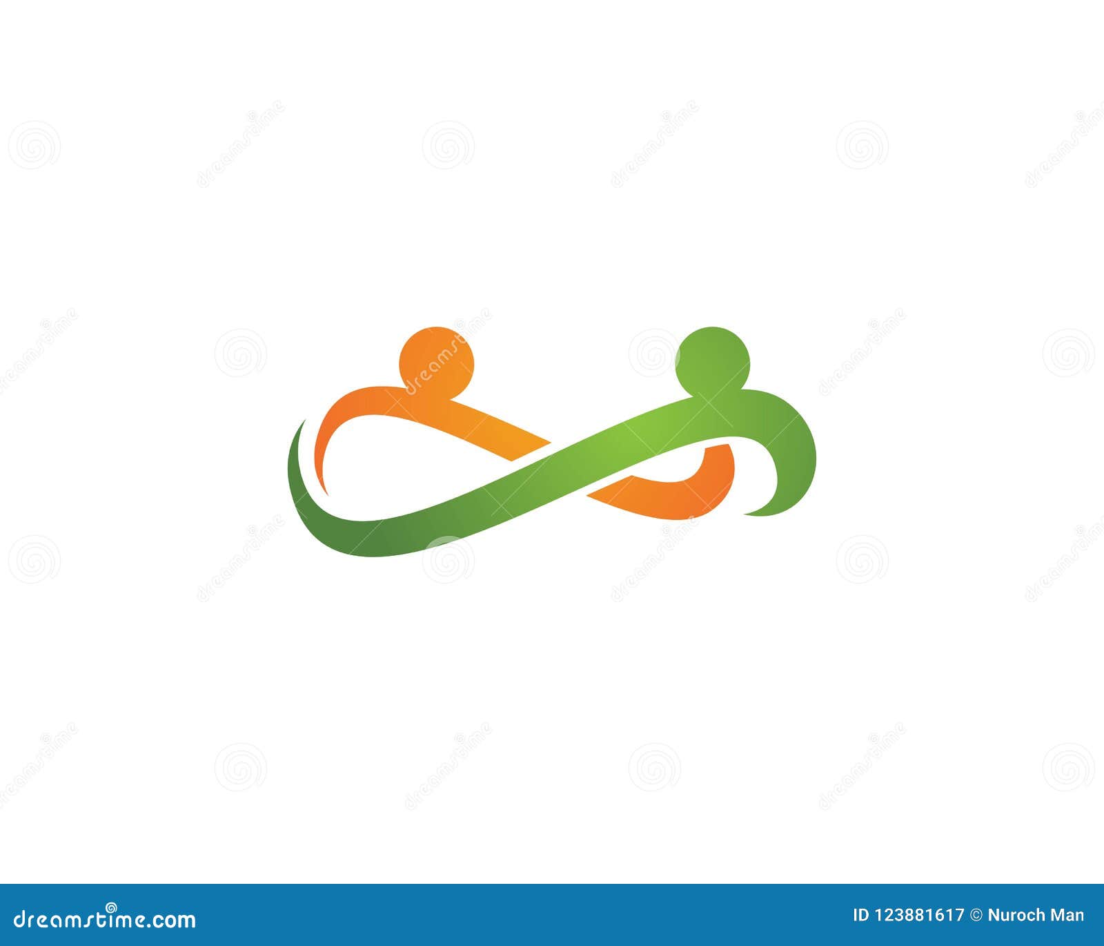 Infinity People Logo Design Template Stock Vector - Illustration of ...