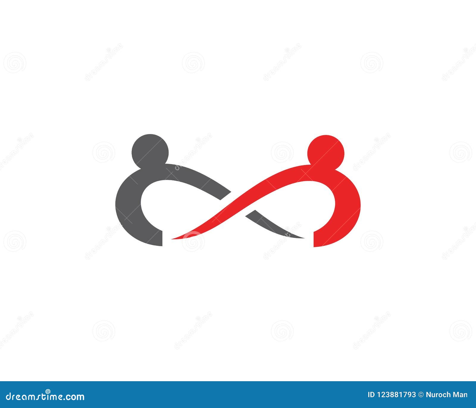 Infinity People Logo Design Template Stock Vector - Illustration of ...