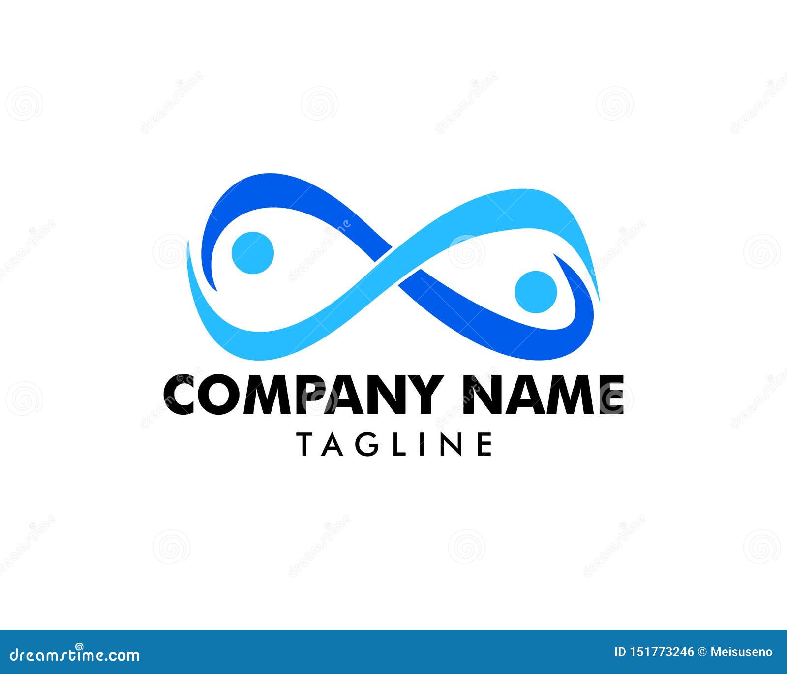 Infinity People Logo Design Template Stock Vector - Illustration of ...