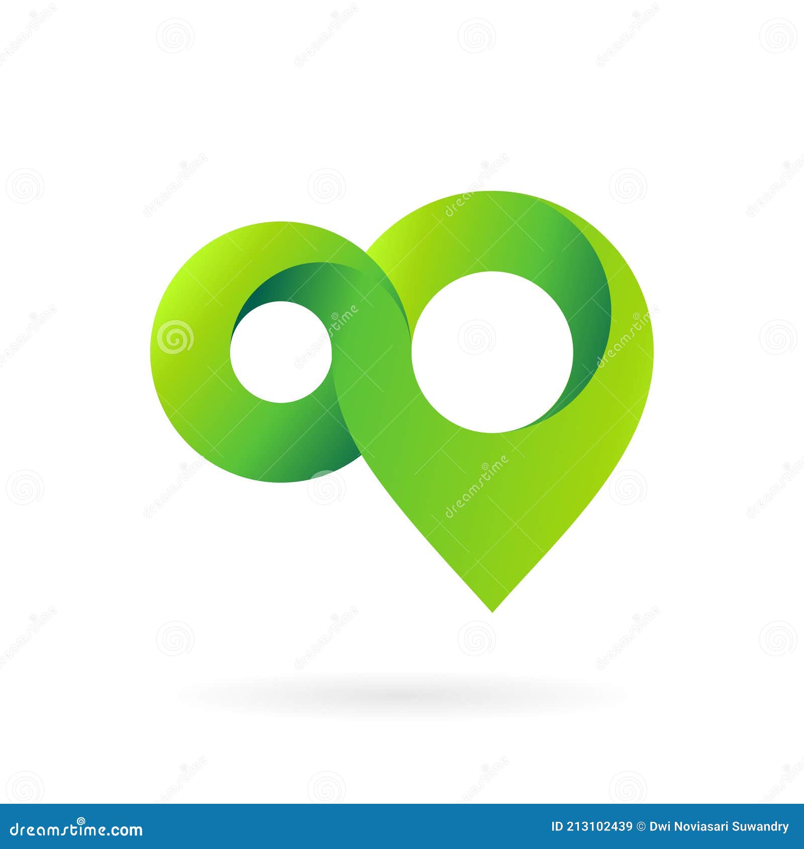 Infinity Pin Location Logo Vector Icon Stock Vector - Illustration of ...