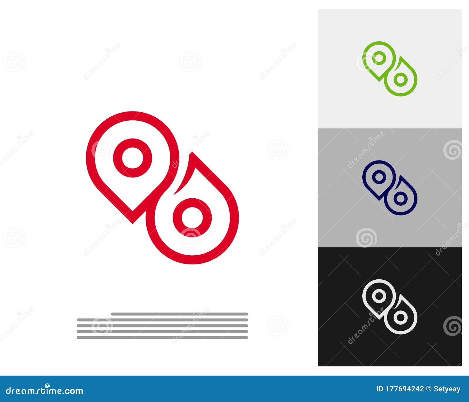 Infinity Point Logo Vector Template, Creative Infinity Logo Design ...