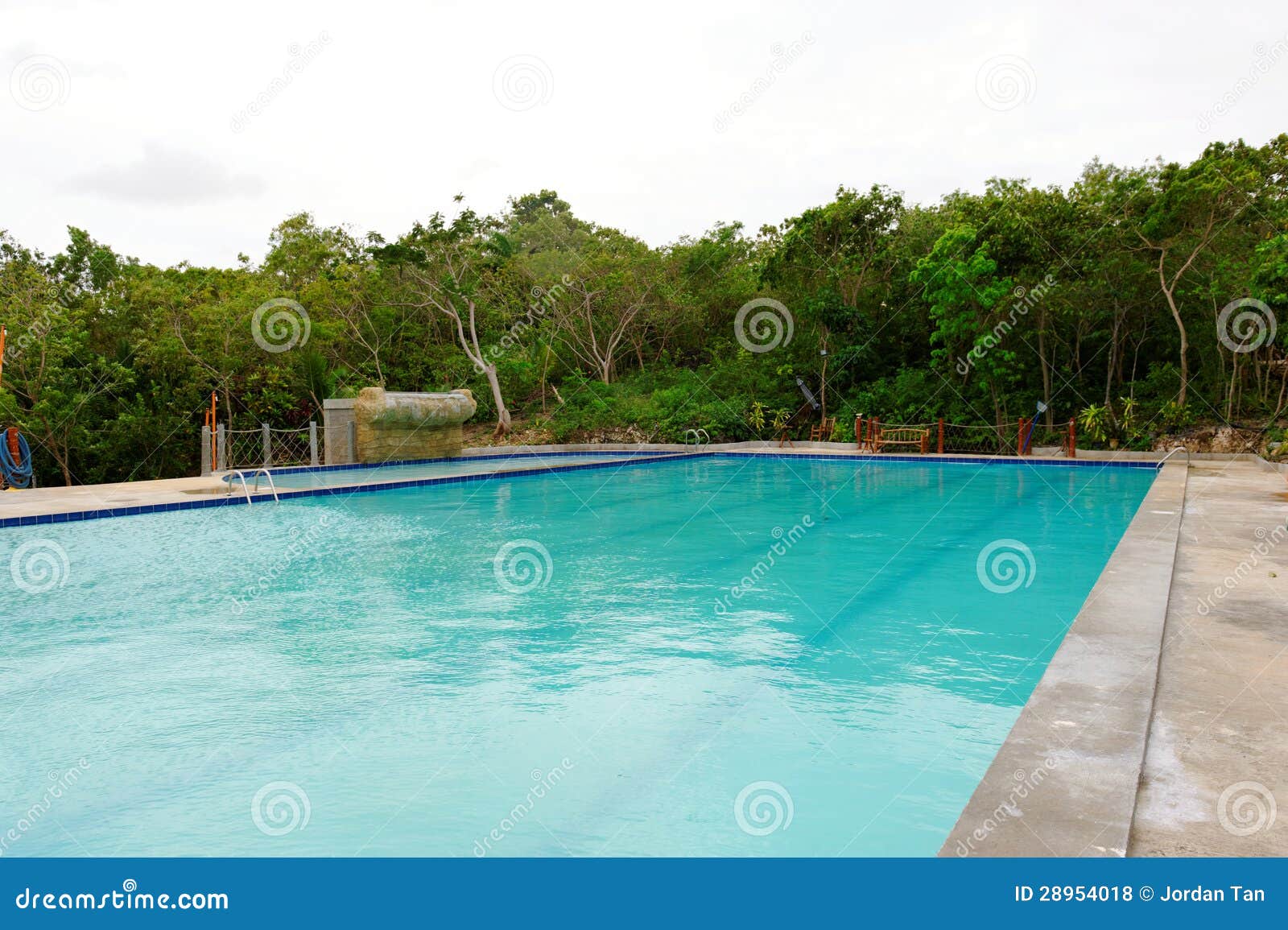 Infinity Pool on Bantayan Island, Philippines Stock Photo - Image of ...