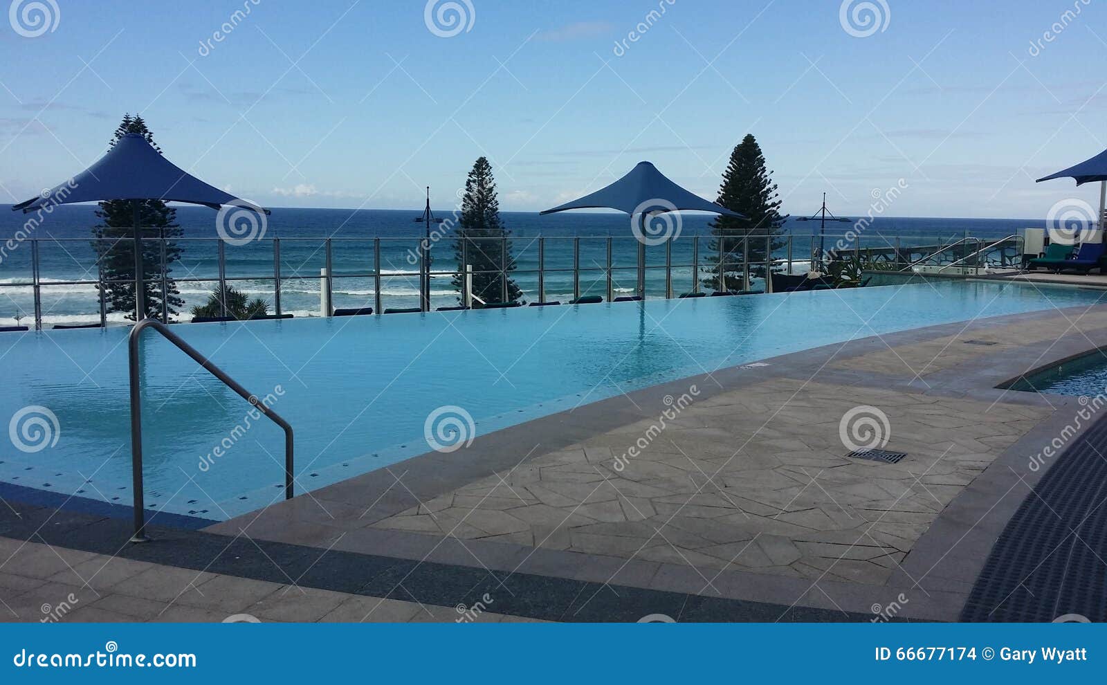 Infinity Pool Beach Resort Holidays Stock Photo - Image of infinity ...