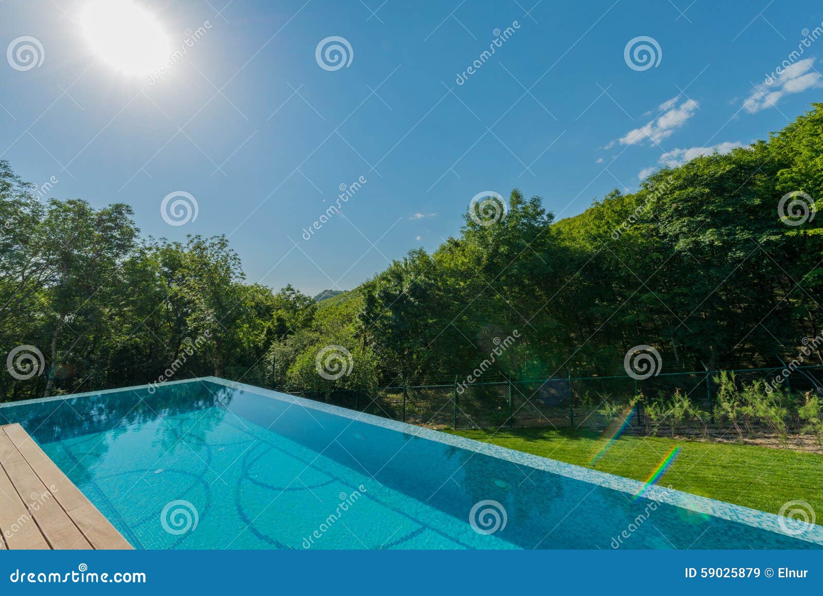 Infinity Pool on the Bright Summer Day Stock Image - Image of beach ...