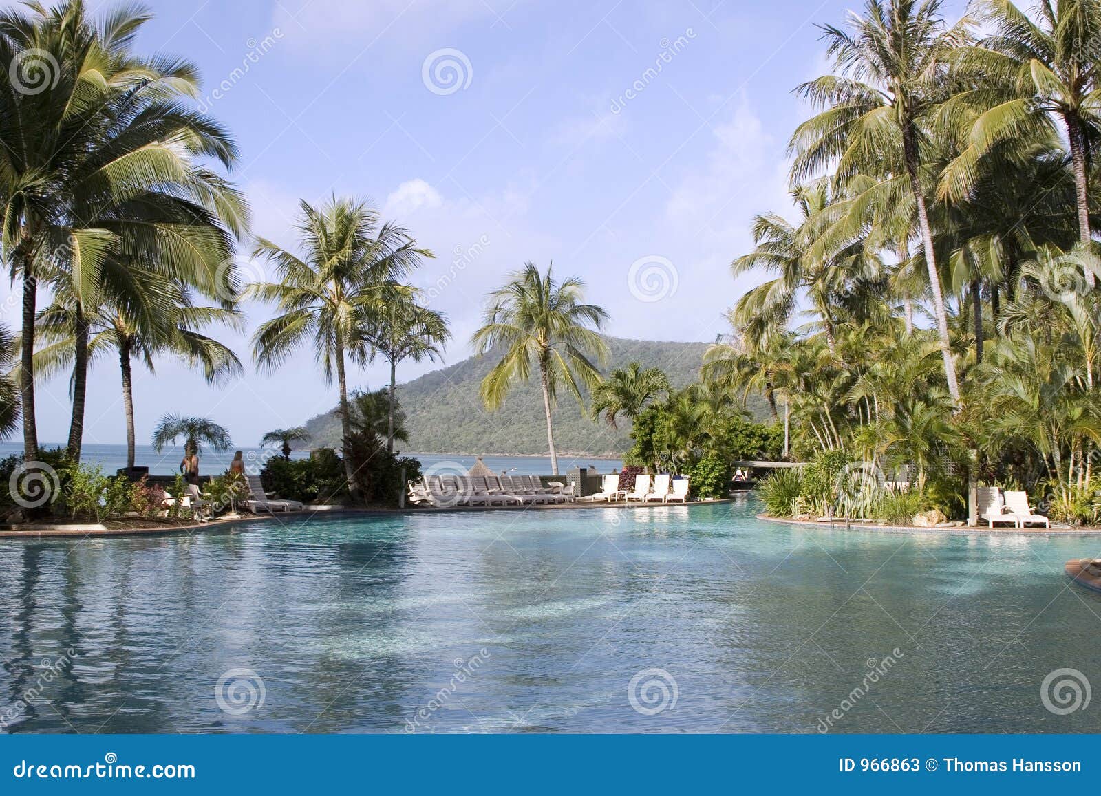 An Infinity Pool Overlooking the Ocean Stock Image - Image of tranquil ...