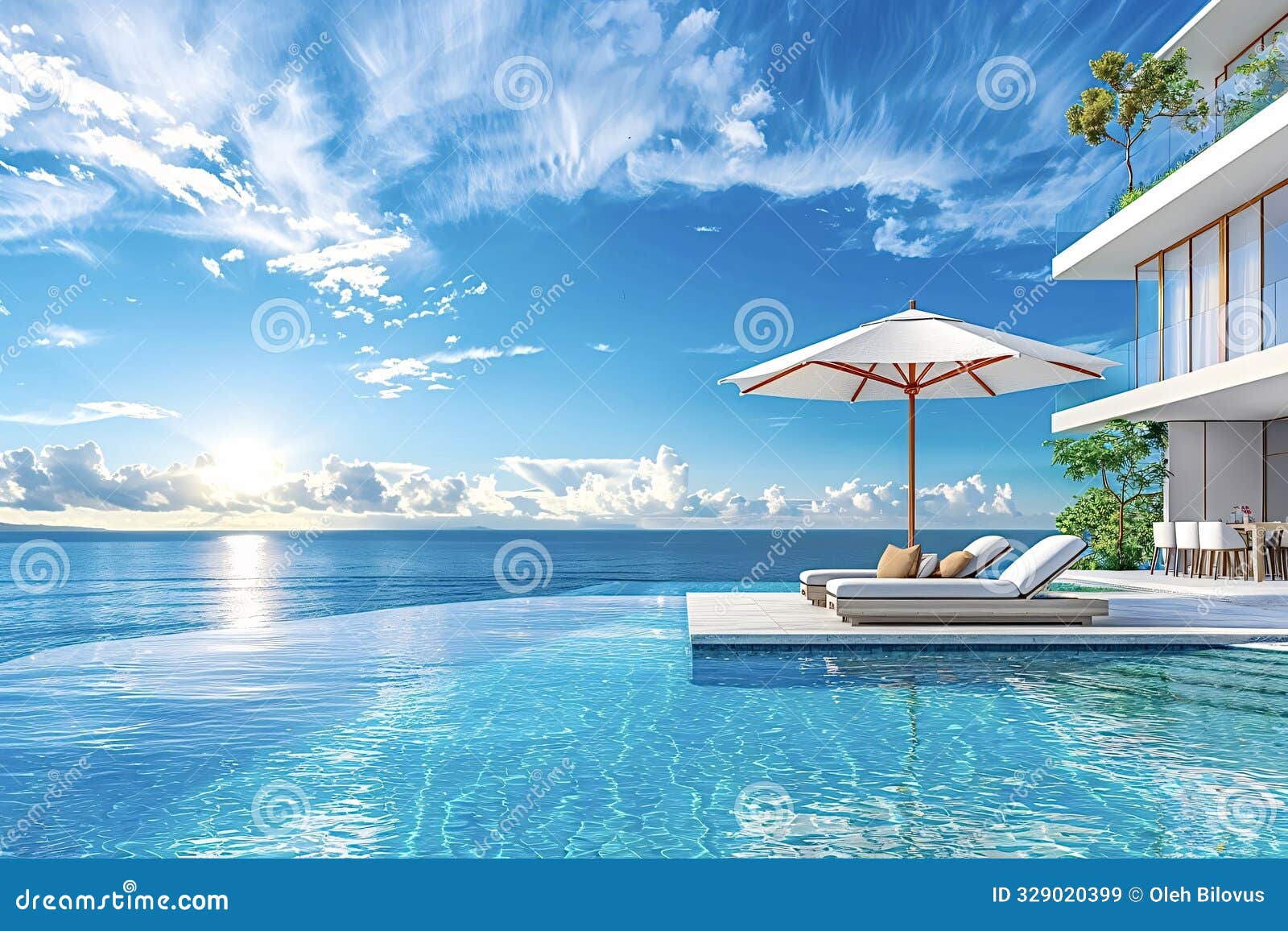 Infinity Pool Overlooking the Ocean at a Luxurious Beach House with ...