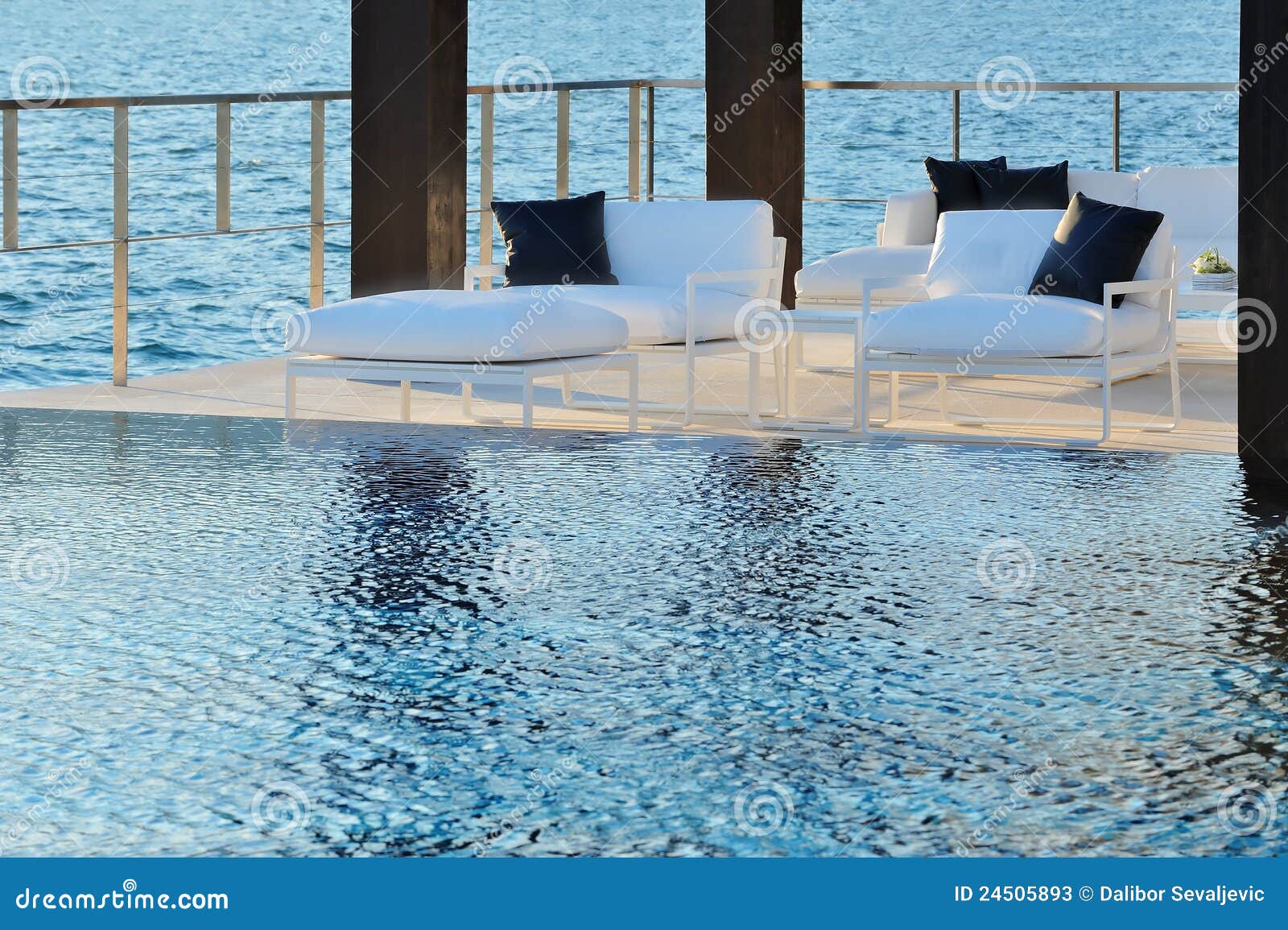 Infinity pool side stock image. Image of tranquil, infinity - 24505893