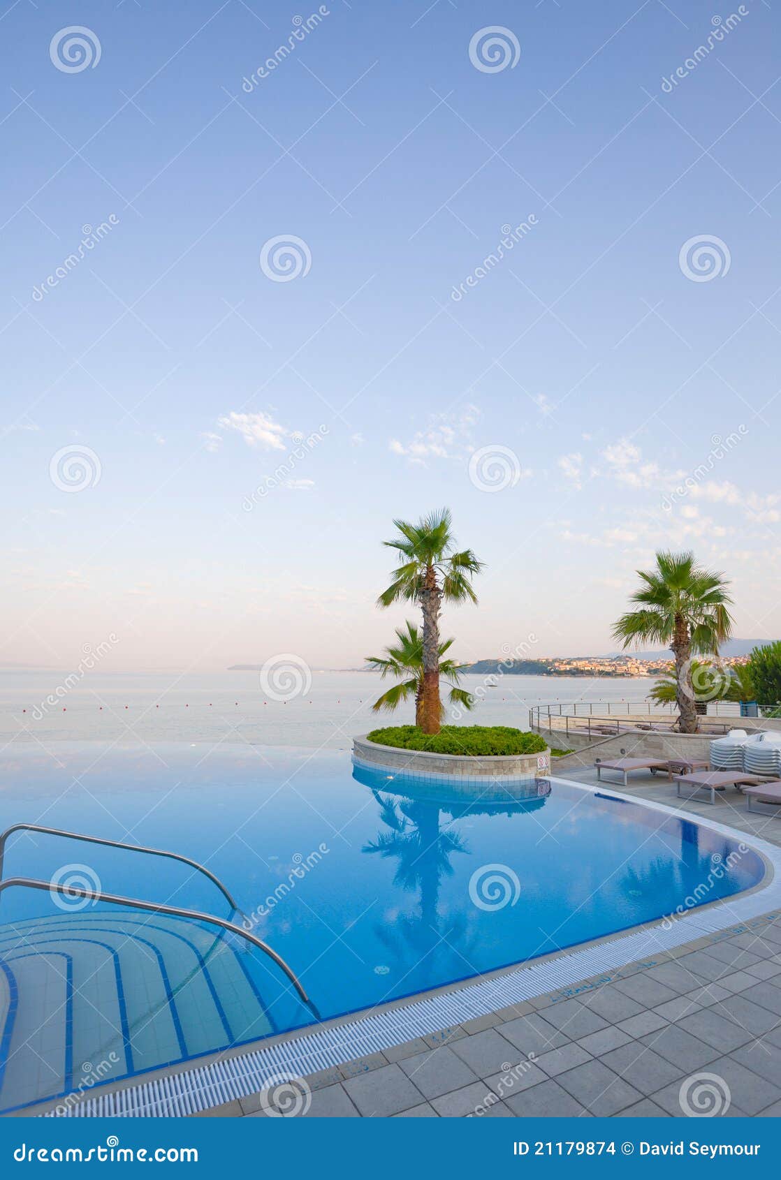 Infinity Pool with Stunning Sea View Stock Photo - Image of infinity ...