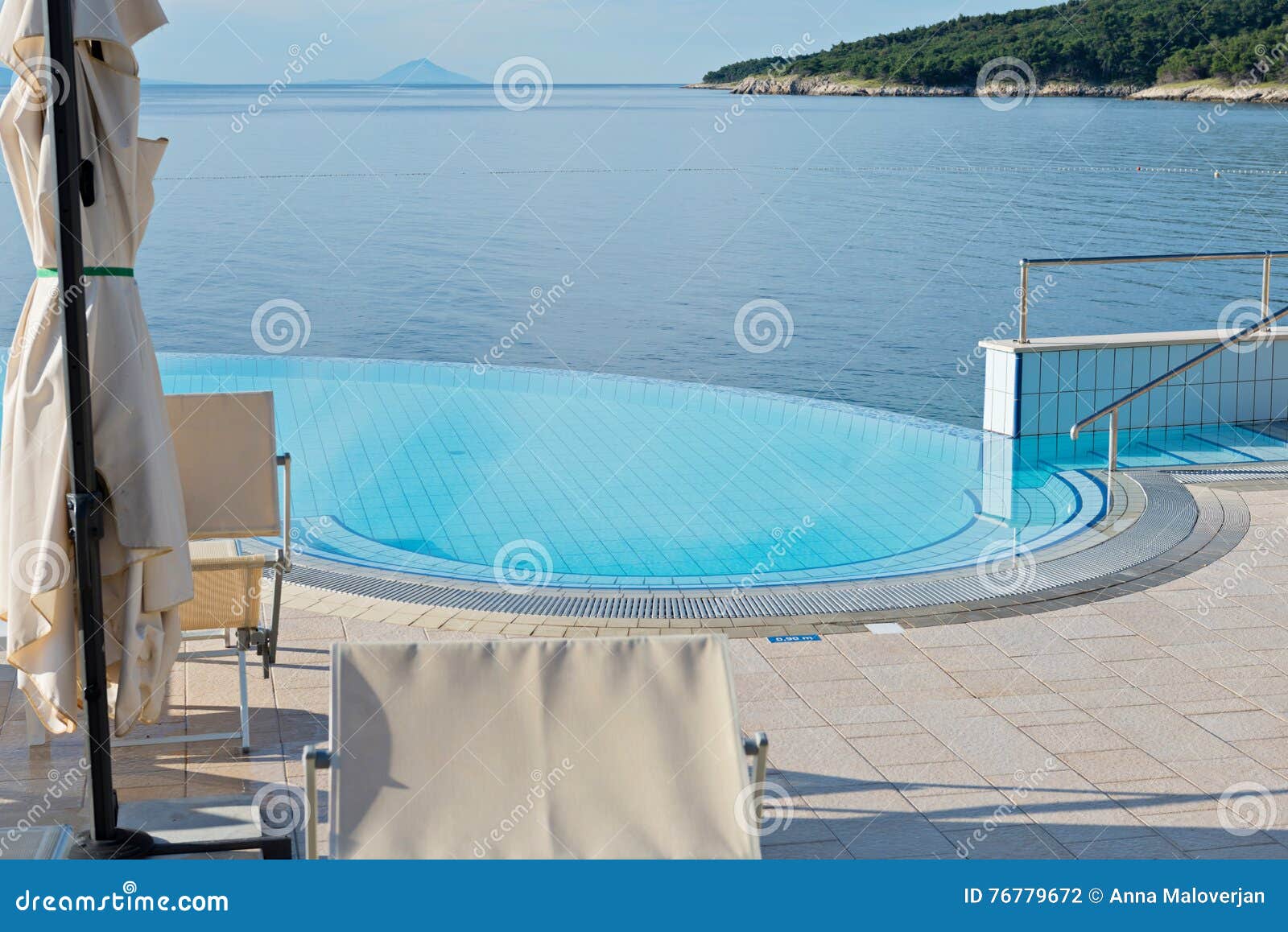 Infinity Pool on the Sunrise Stock Photo - Image of infinity, tourism ...