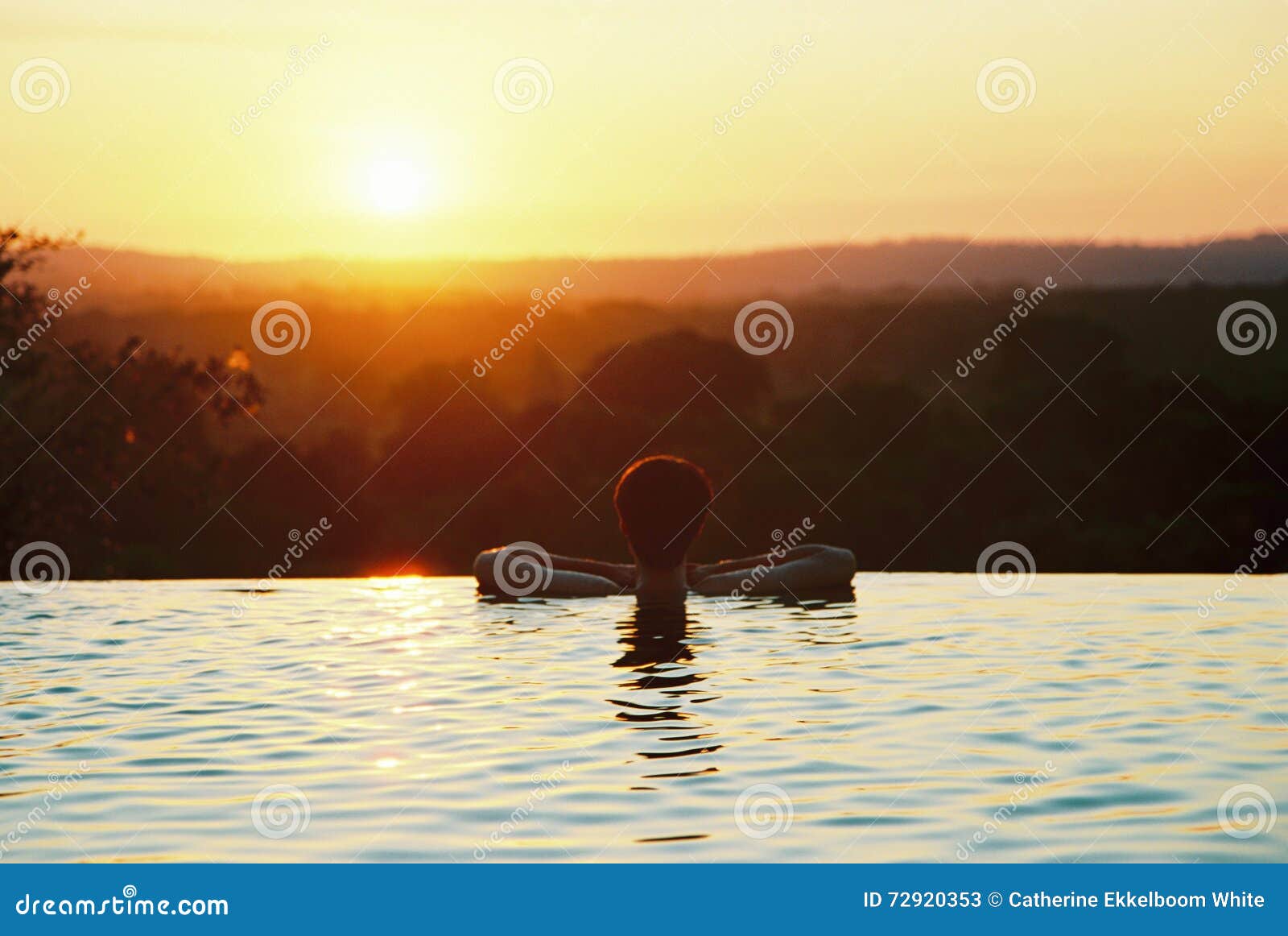 Infinity Pool Sunset stock image. Image of holiday, tropical - 72920353