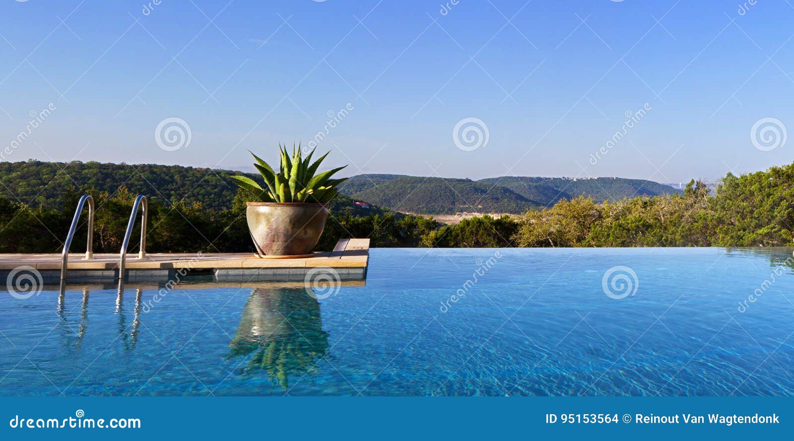 Infinity pool stock photo. Image of retirement, cool - 95153564