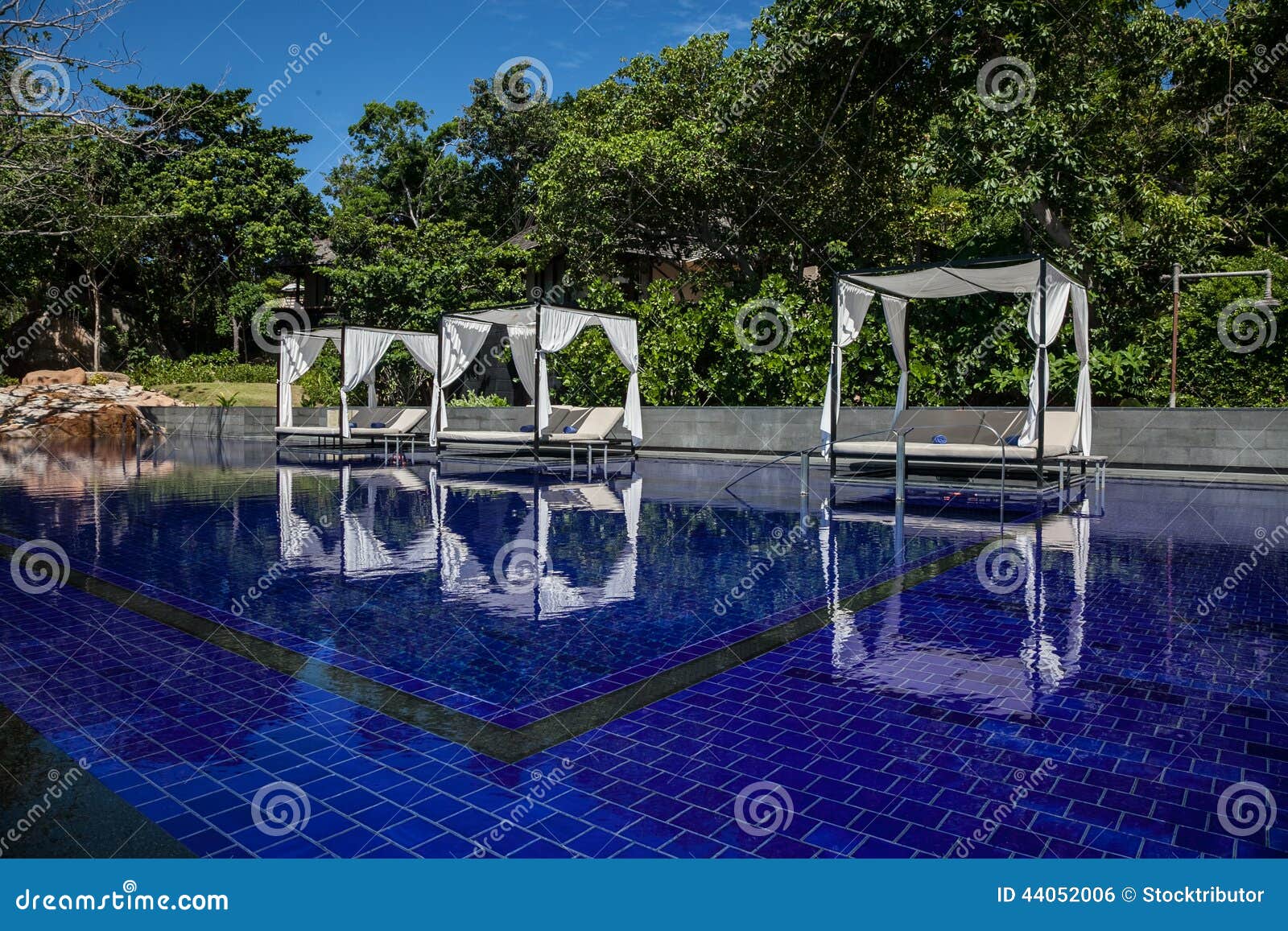 Infinity pool in thailand stock photo. Image of pool - 44052006