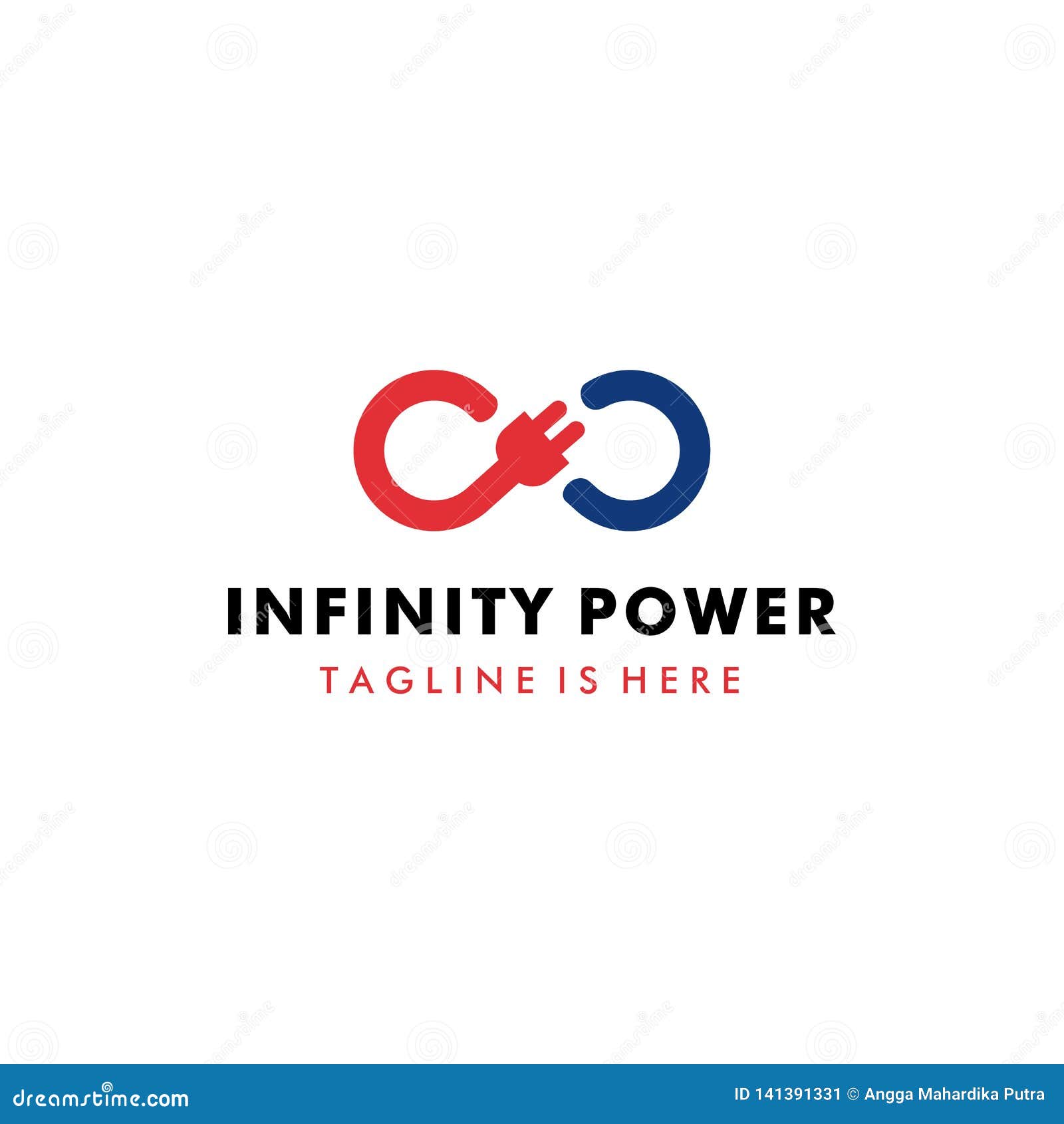 Infinity Power Logo Template Designs Vector Illustration Stock ...