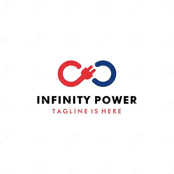Infinity Power Logo Template Designs Vector Illustration Stock ...