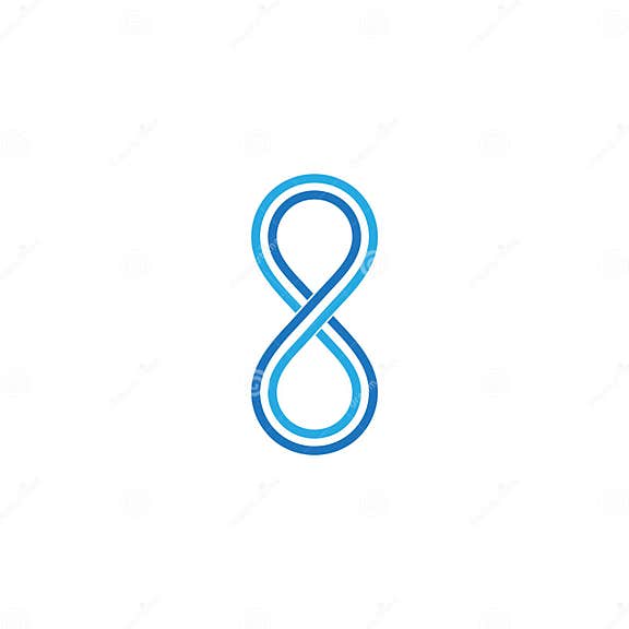 Infinity Pure Drop Water Symbol Logo Vector Stock Vector - Illustration ...