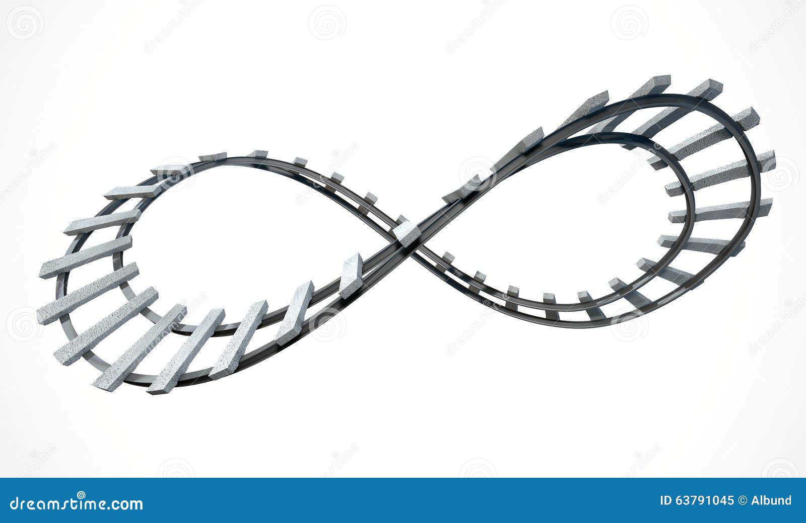 Infinity Railway Track stock illustration. Illustration of line - 63791045