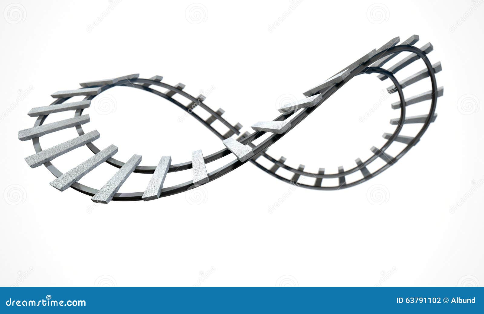 Infinity Railway Track Royalty-Free Stock Photo | CartoonDealer.com ...