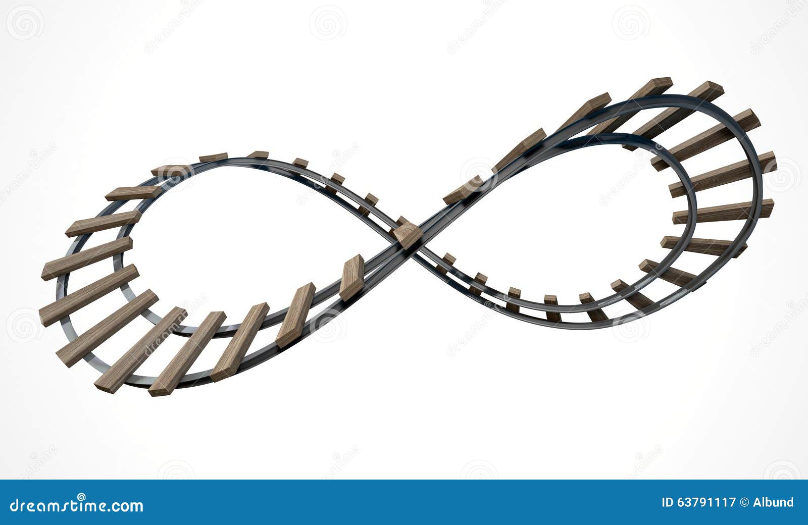 Infinity Railway Track Royalty-Free Stock Photo | CartoonDealer.com ...