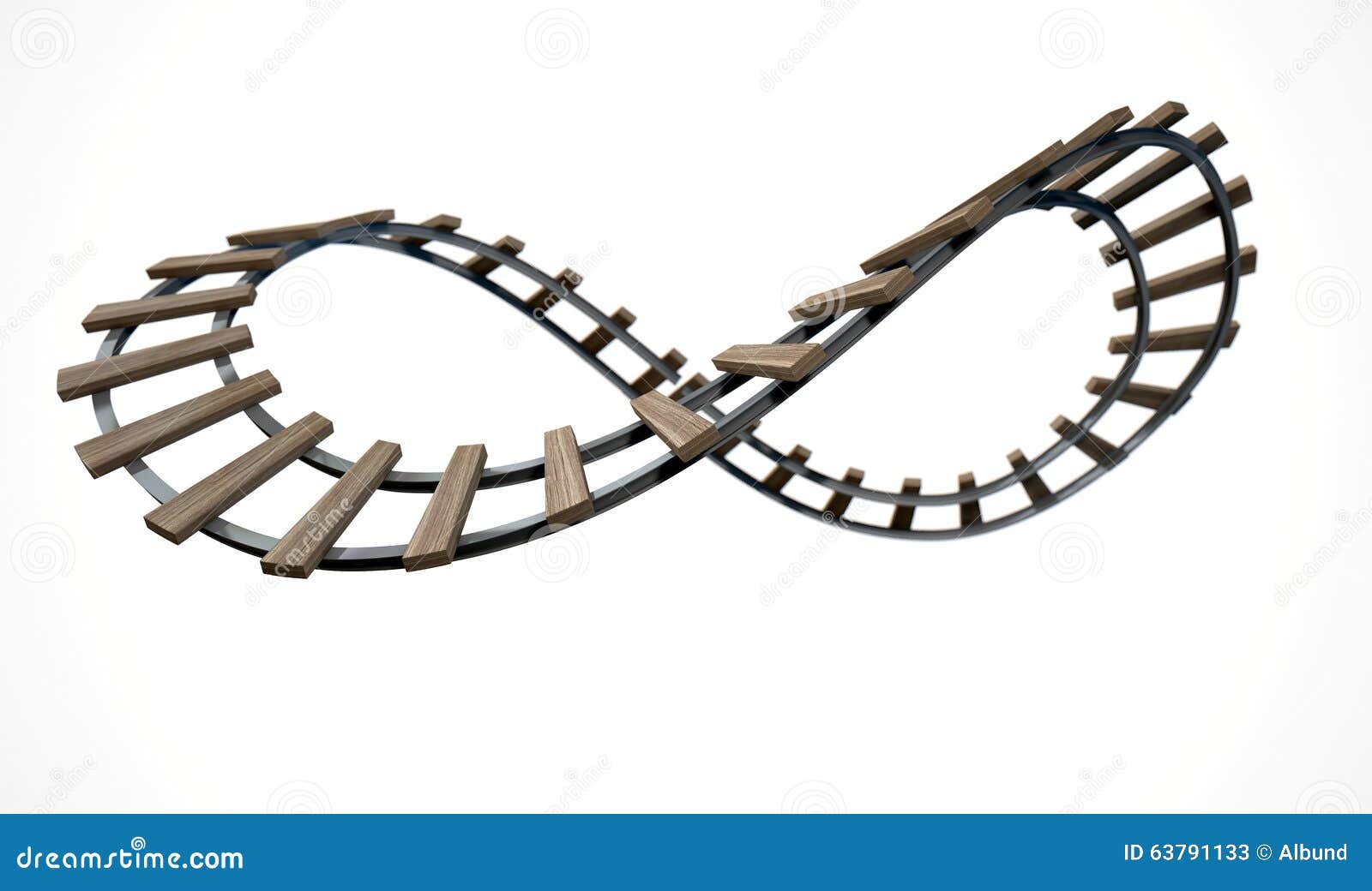 Infinity Railway Track Royalty-Free Stock Photo | CartoonDealer.com ...