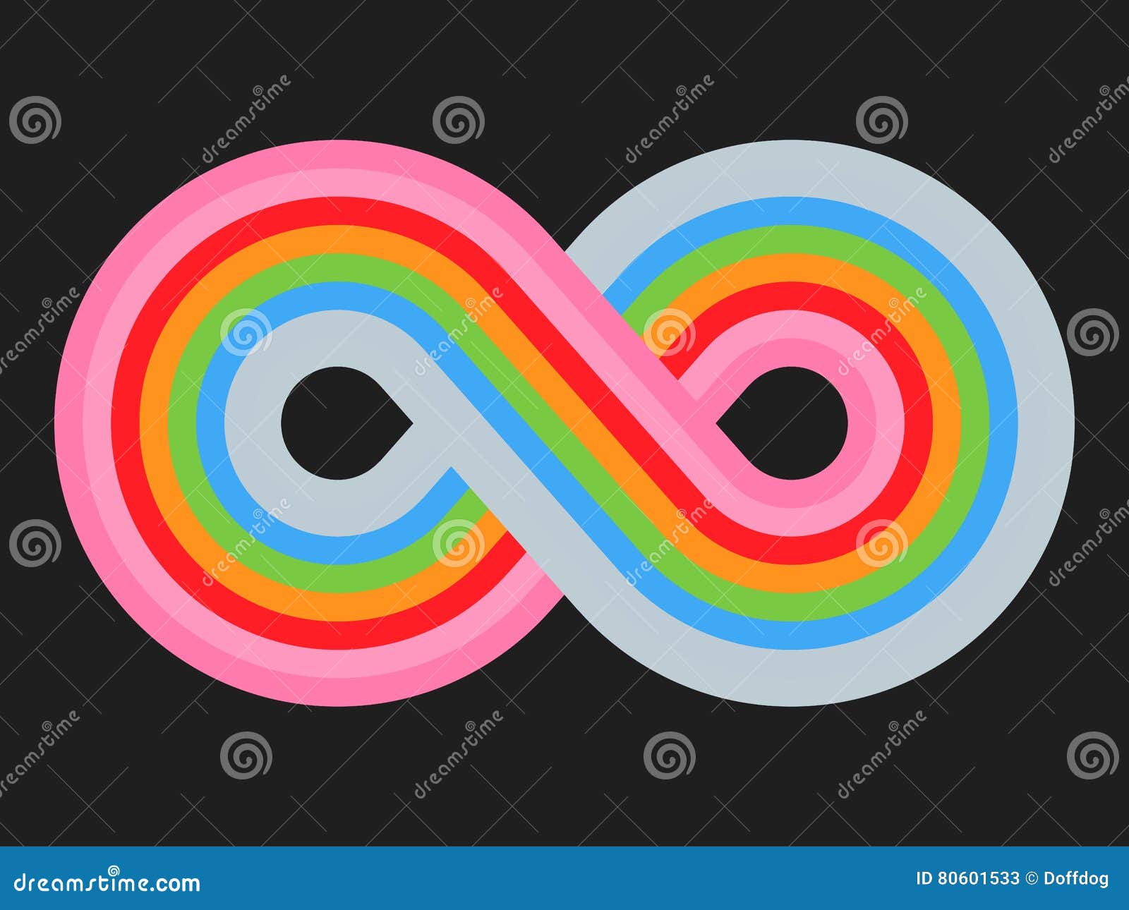 Infinity Rainbow Pin: Support For Autism Rights And Neurodiversity On ...