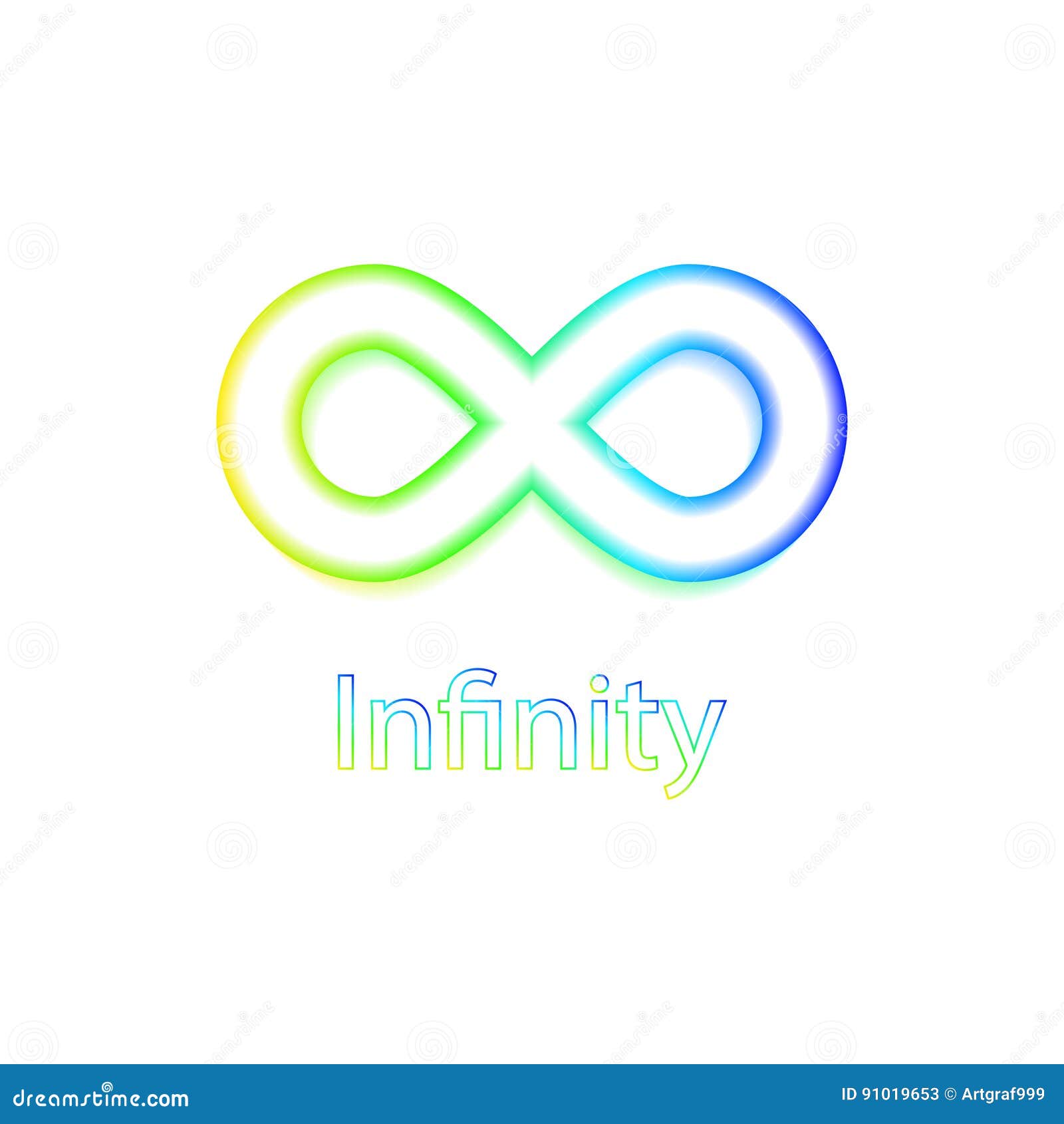 Infinity Rainbow Symbol Logo. Vector Illustration Stock Illustration ...