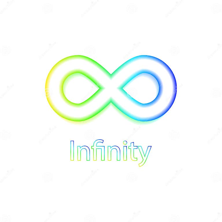 Infinity Rainbow Symbol Logo. Vector Illustration Stock Illustration ...