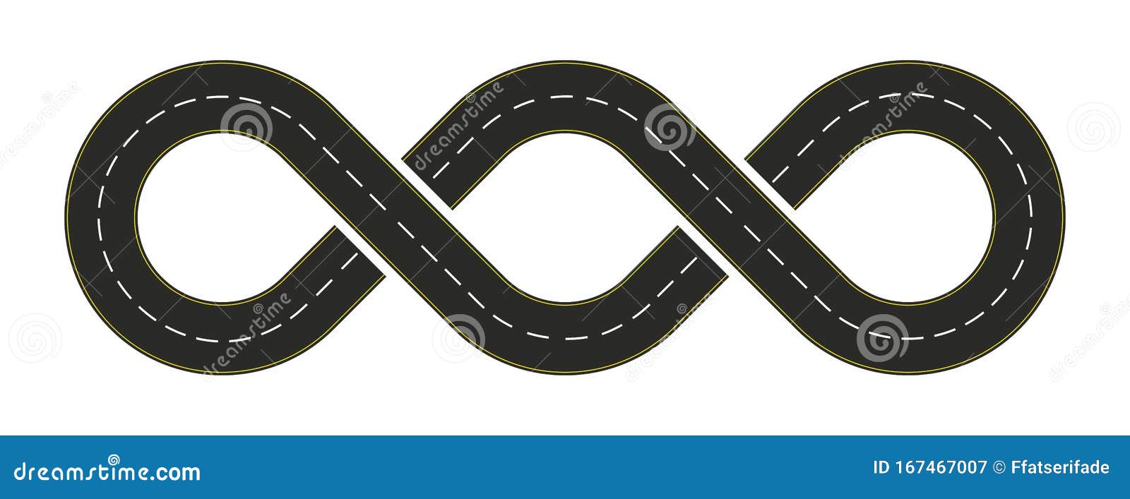 Infinity road design stock illustration. Illustration of background ...