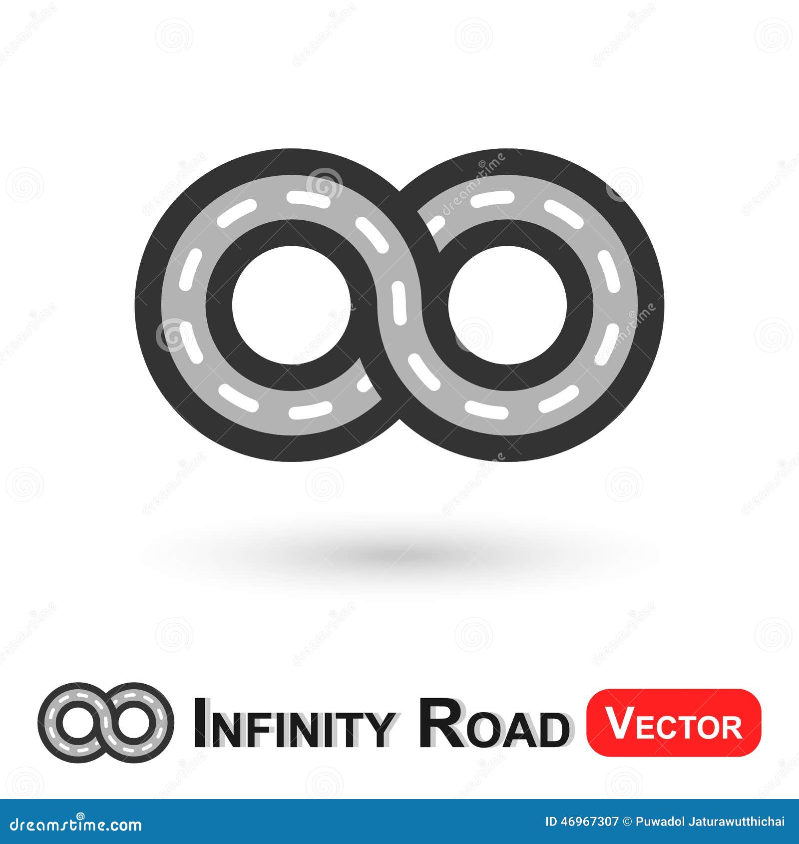 Infinity Road ( Infinite Travel ) Stock Vector - Illustration of avenue ...