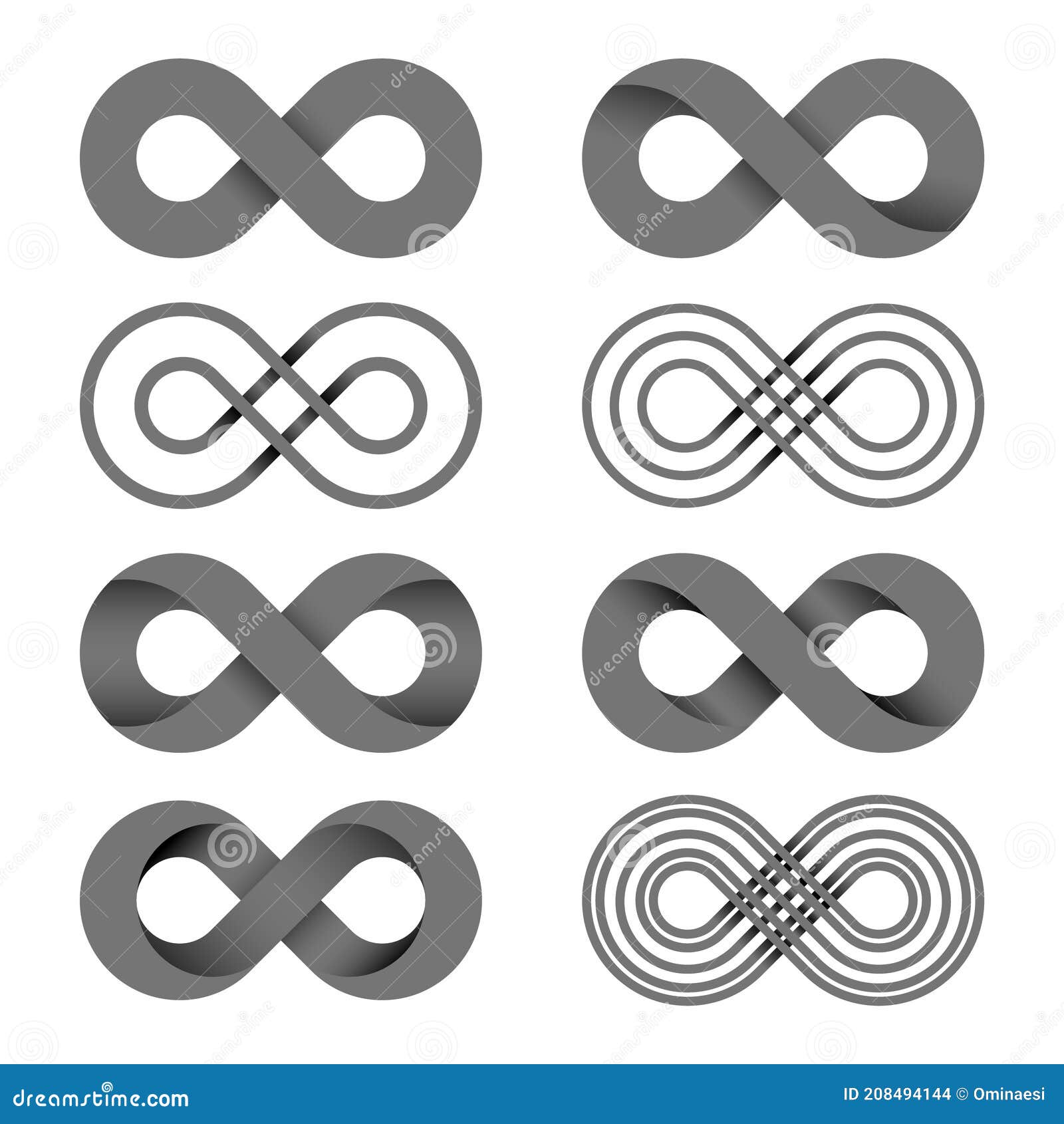 Unlimited Symbol Icon - Modern Infinity Design Royalty-Free ...