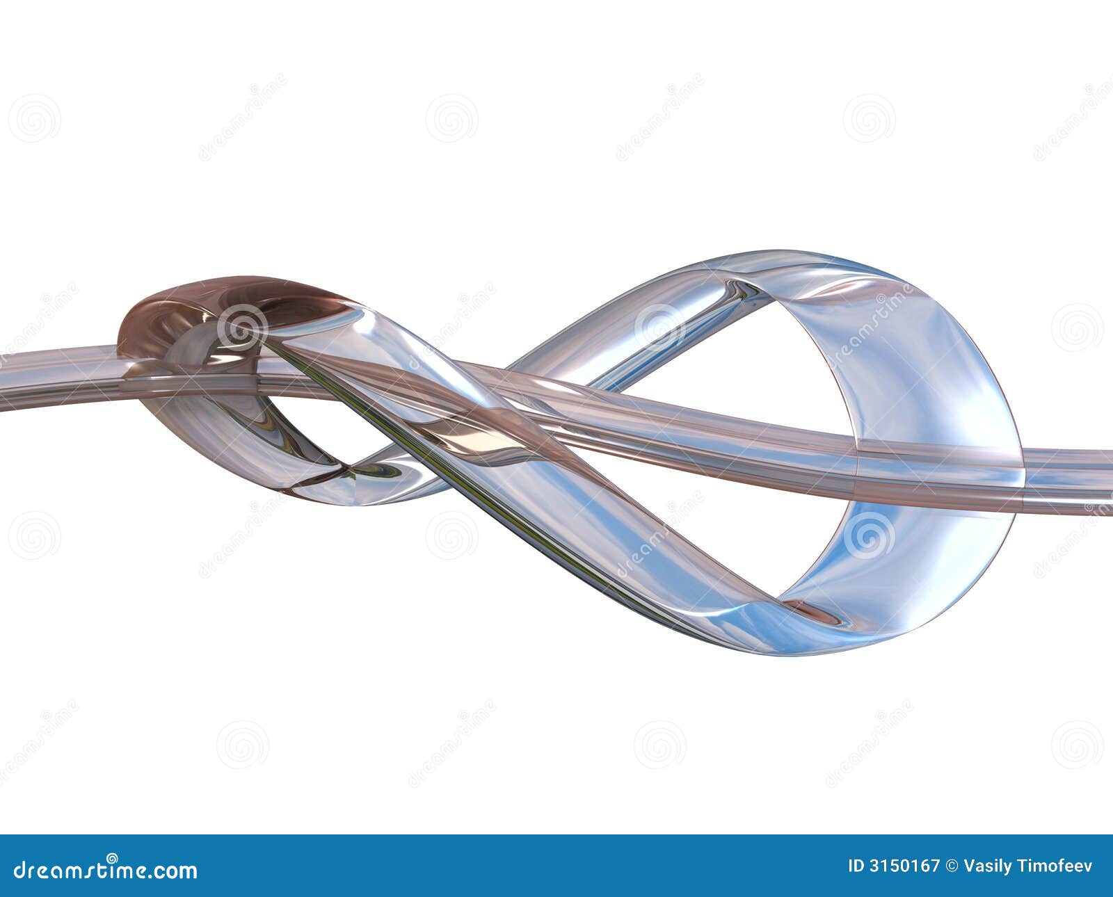 Infinity Sign With Three Hearts - Vector Full Color Illustration ...