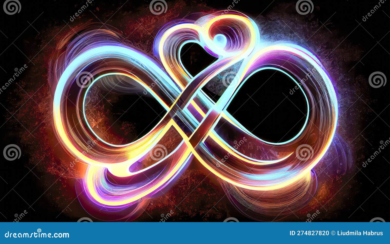 Infinity Sign 3d. Generative AI Stock Illustration - Illustration of ...