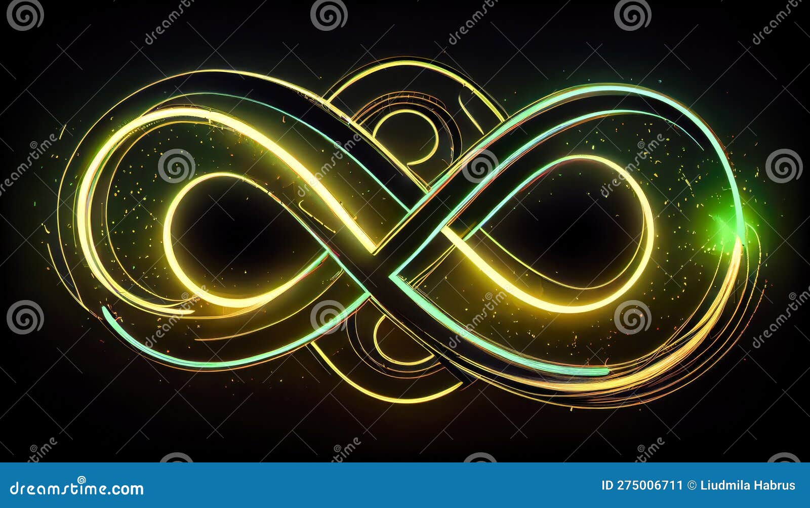 Infinity Sign 3d. Generative AI Stock Illustration - Illustration of ...