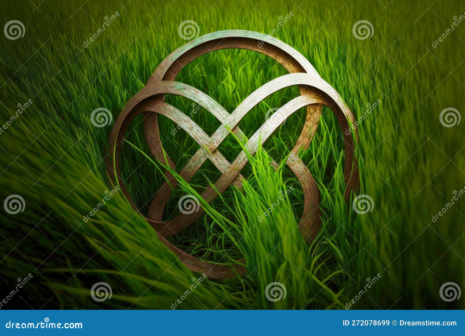 Infinity Sign of Grass As Symbol of Future Prosperity Stock ...