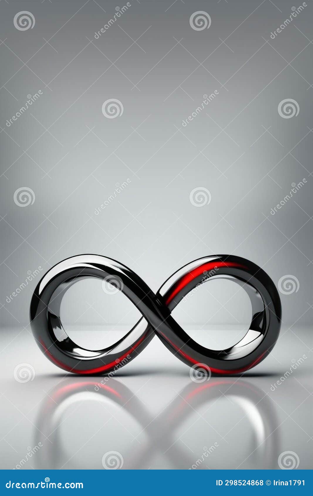 Infinity Sign on a Light Background Stock Illustration - Illustration ...
