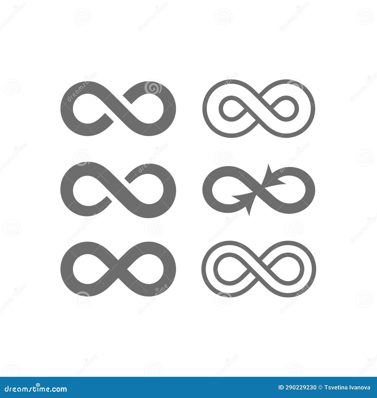 Infinity Sign Outline and Filled Vector Icon Set Stock Illustration ... Infinity Sign Outline and Filled Vector Icon Set Stock Illustration ...