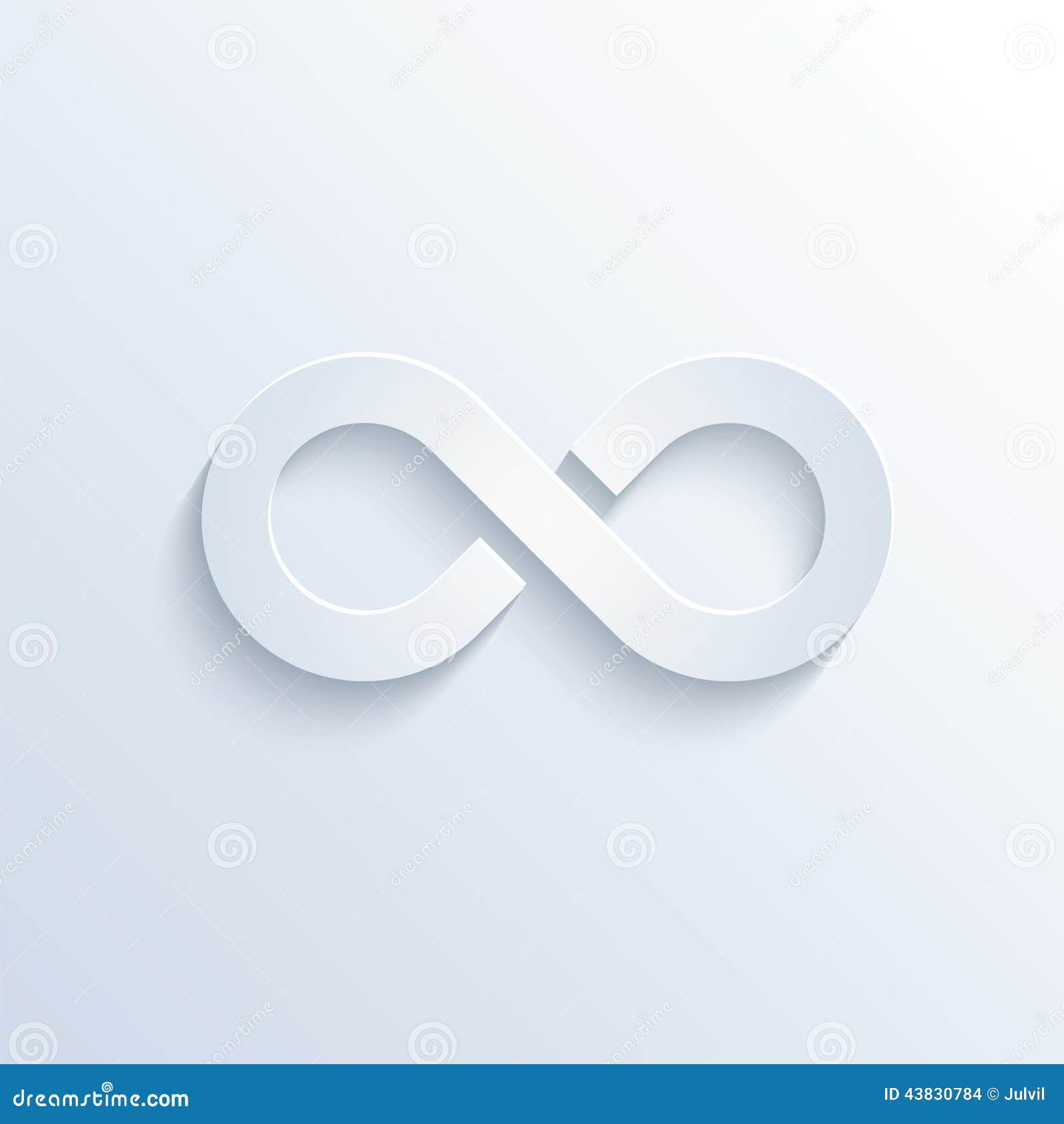 Infinity sign with shadow stock vector. Illustration of endlessness ...