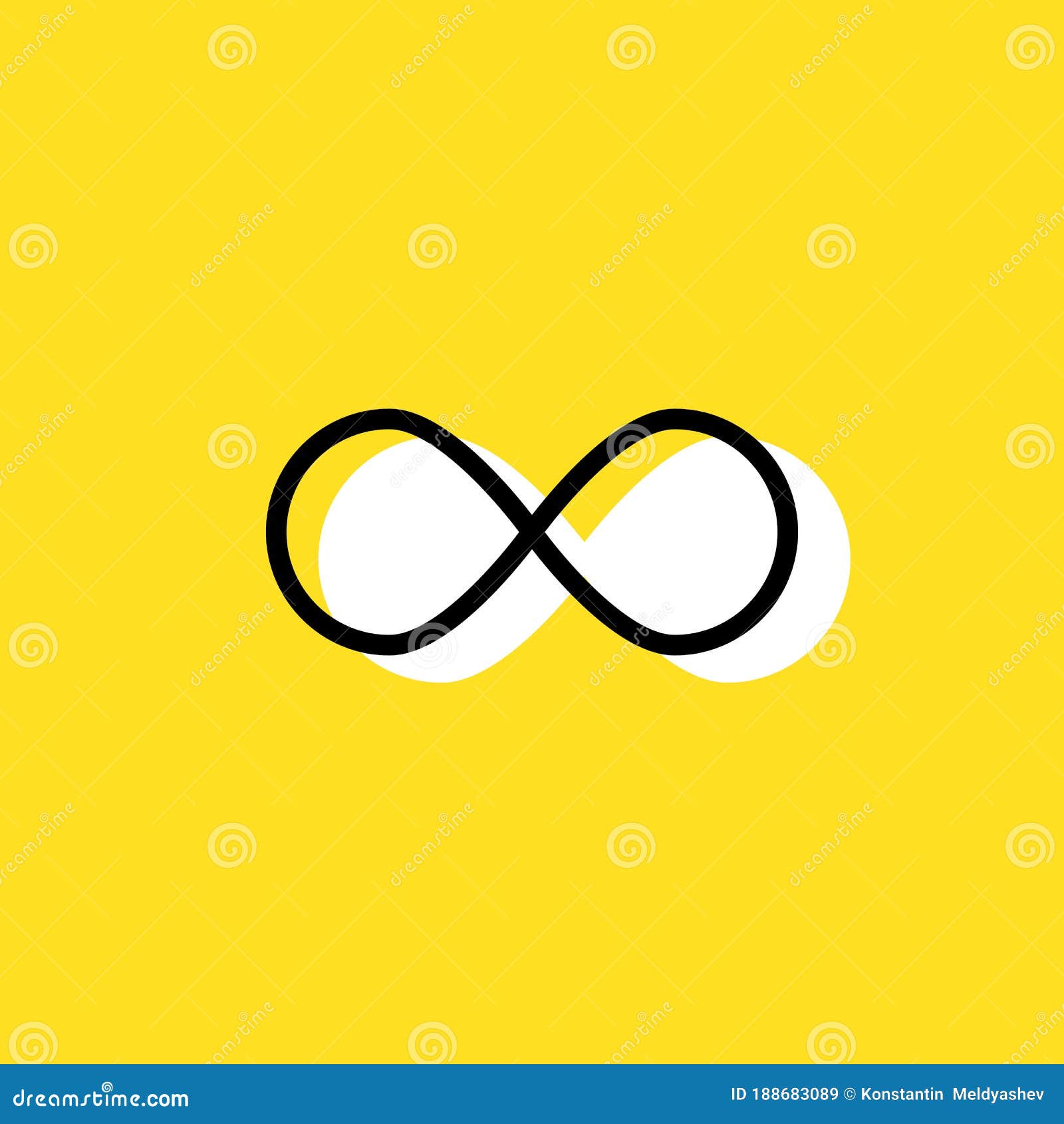 Infinity Sign Simple Vector Icon Illustration Stock Illustration ...