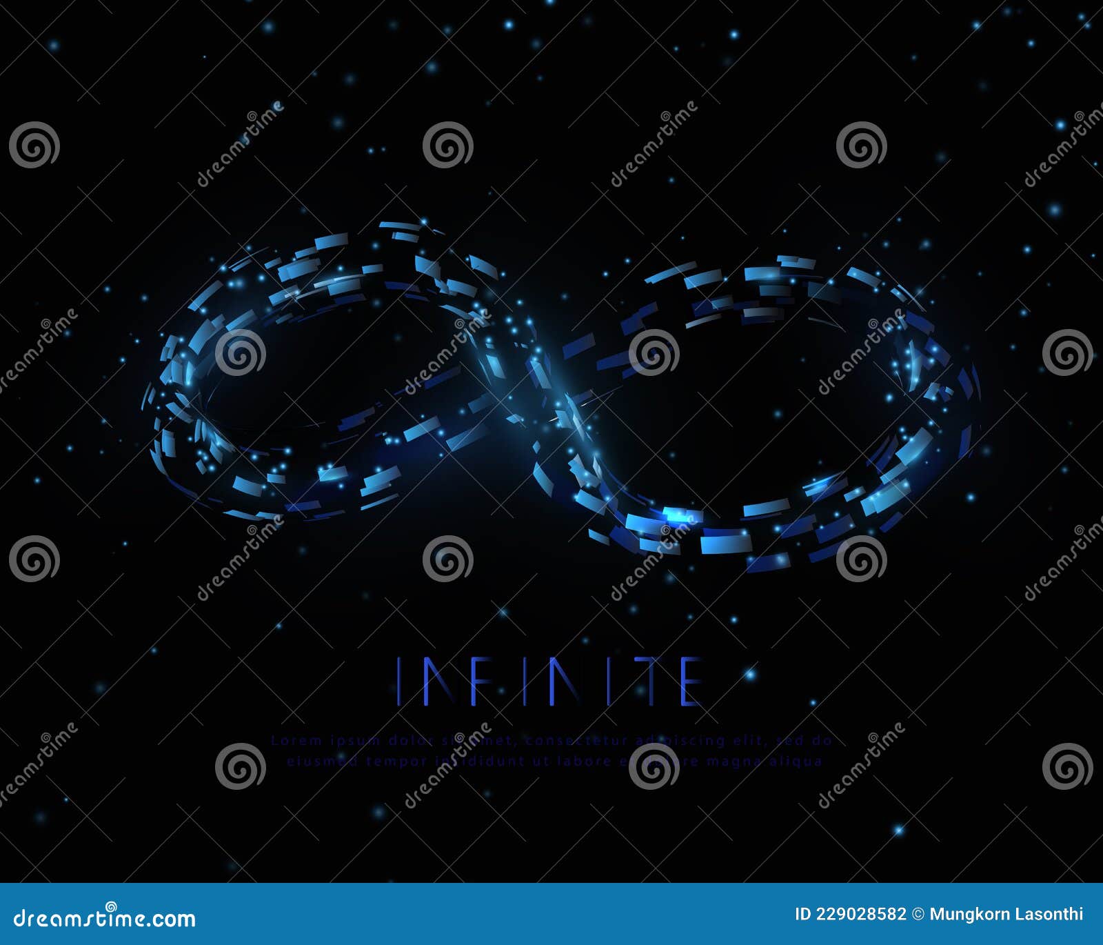 Infinity Sign Symbol. Futuristic and Technology Concept Stock Vector ...